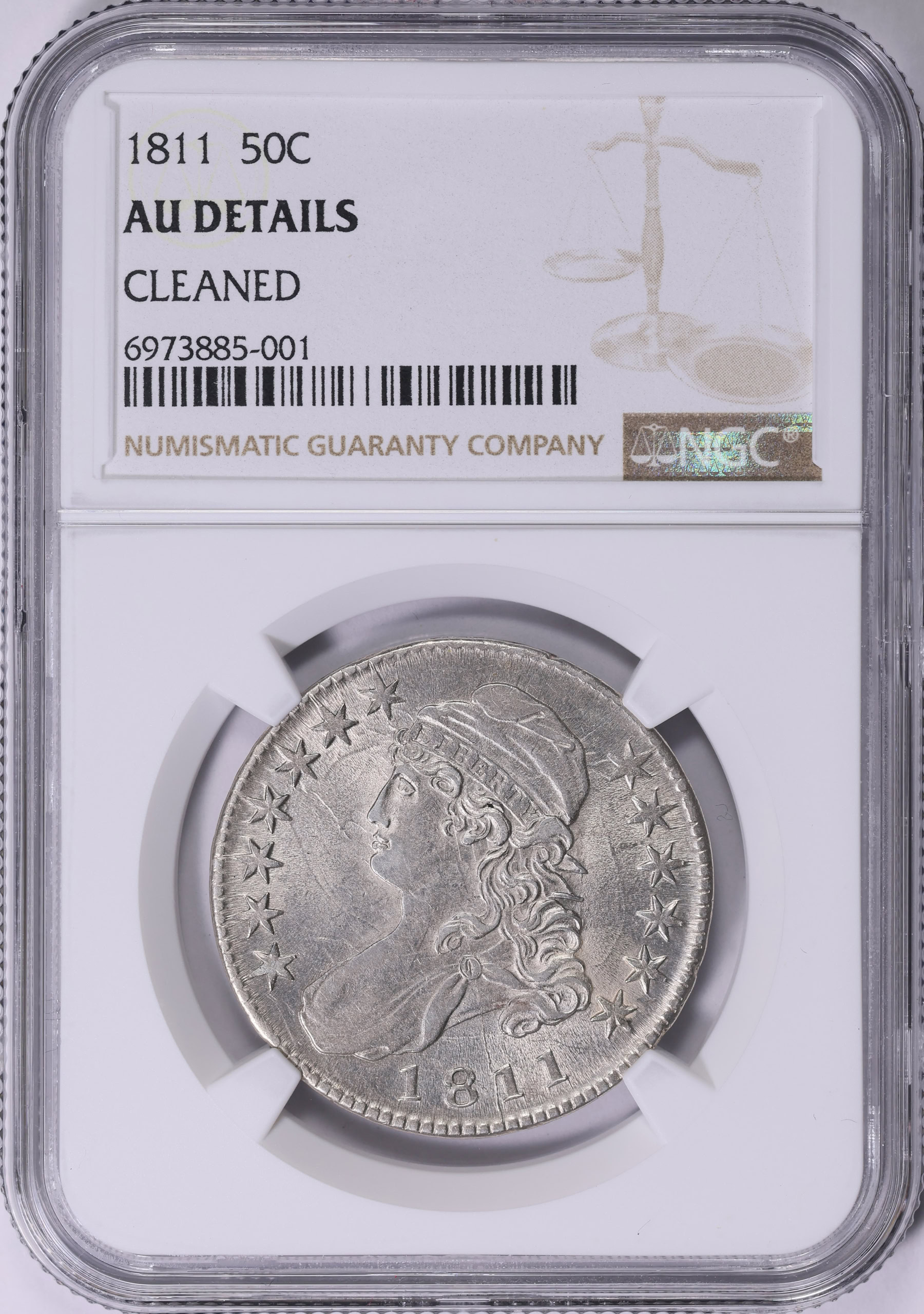 1811 Capped Bust Half Dollar NGC AU Details (Item 1772765 ...