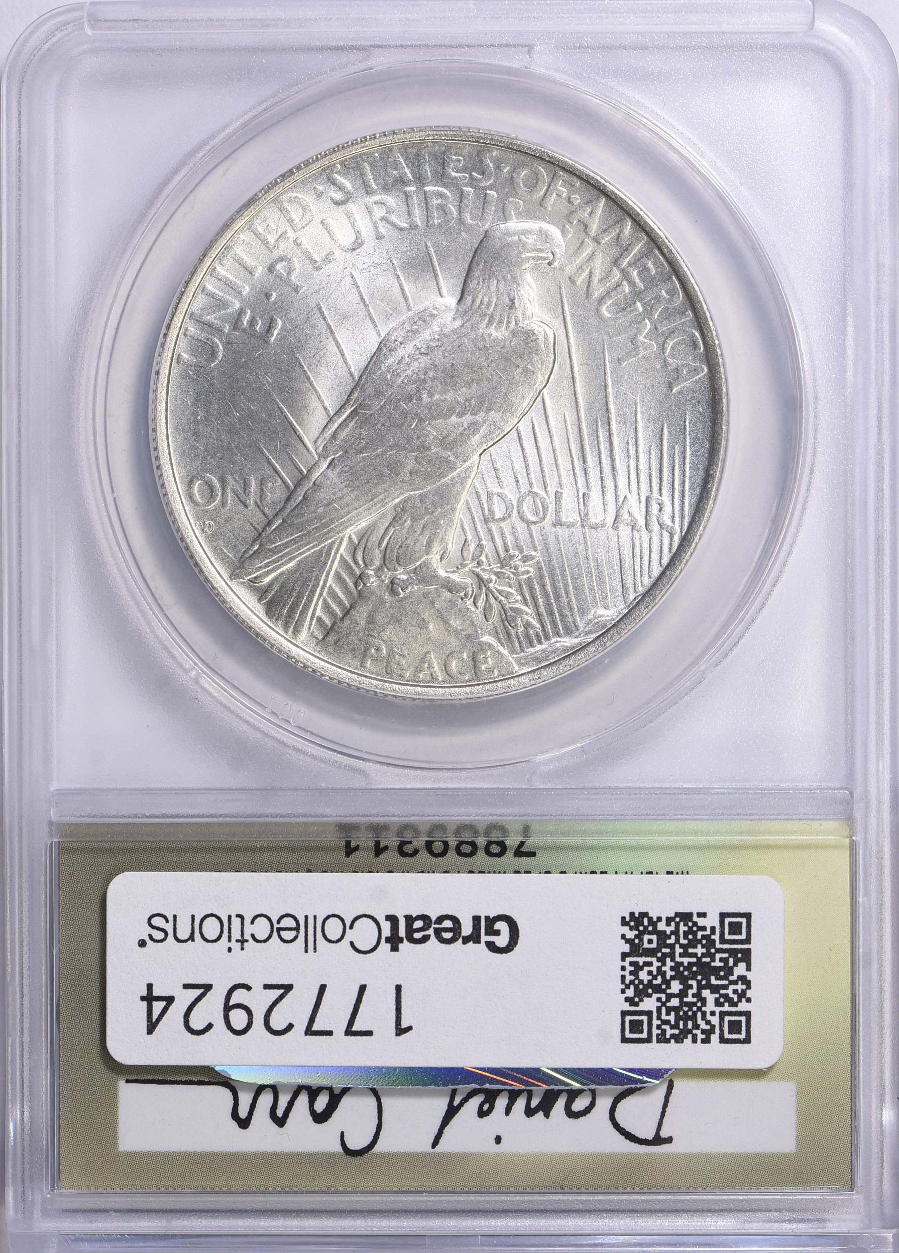 1964-D Peace Dollar Daniel Carr Token Die Pair 5 Overstruck on 1922 ...