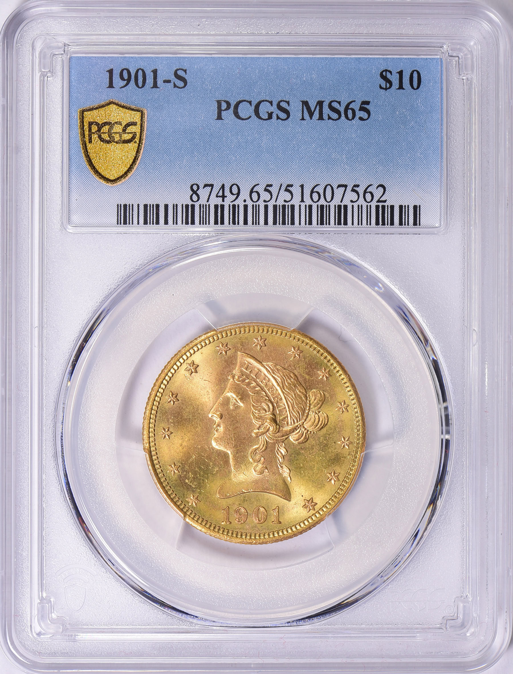 1901-S Liberty Gold Eagle PCGS MS-65 (Item 1772932) | GreatCollections Coin Auctions