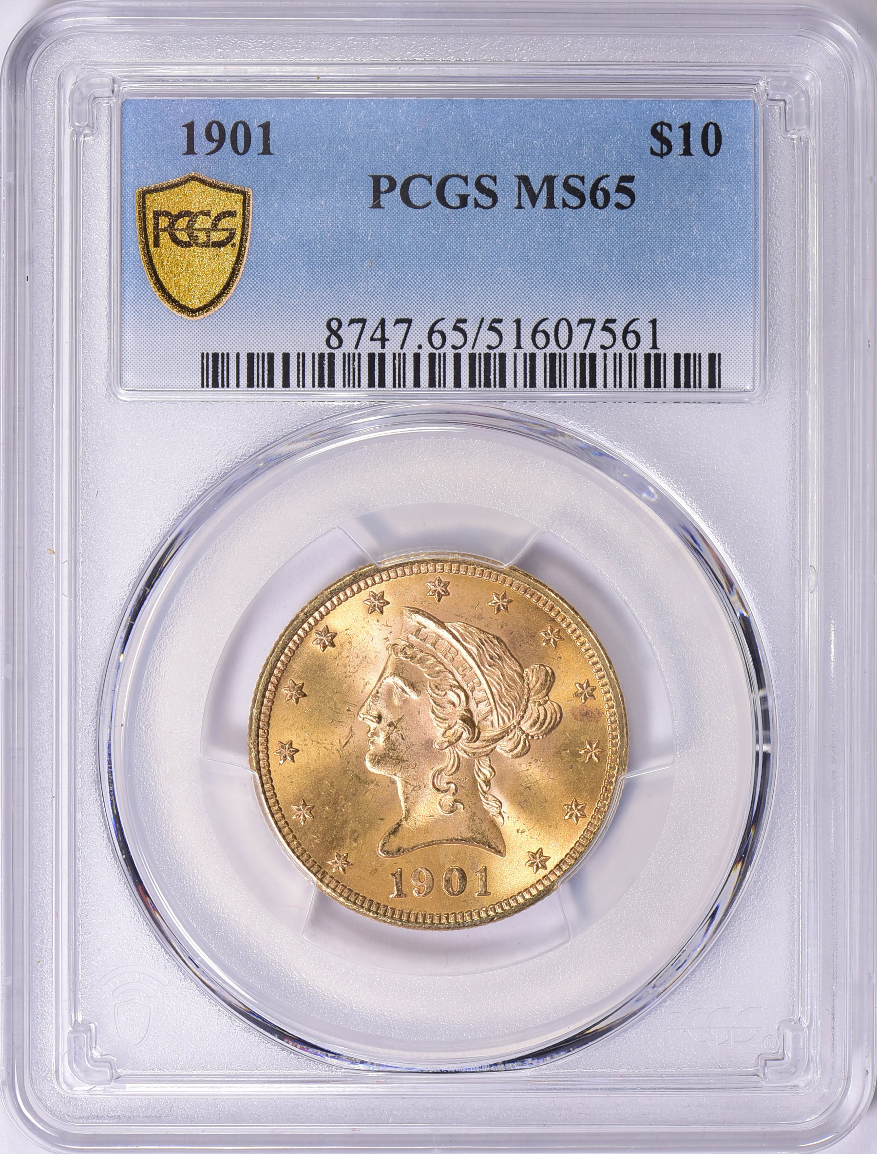 1901 Liberty Gold Eagle PCGS MS-65 (Item 1772933) | GreatCollections Coin Auctions