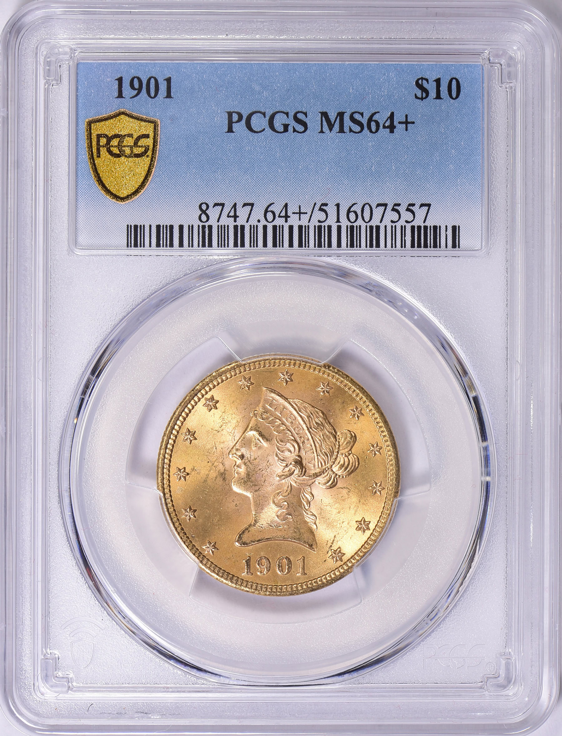 1901 Liberty Gold Eagle PCGS MS-64+ (Item 1772940) | GreatCollections Coin Auctions