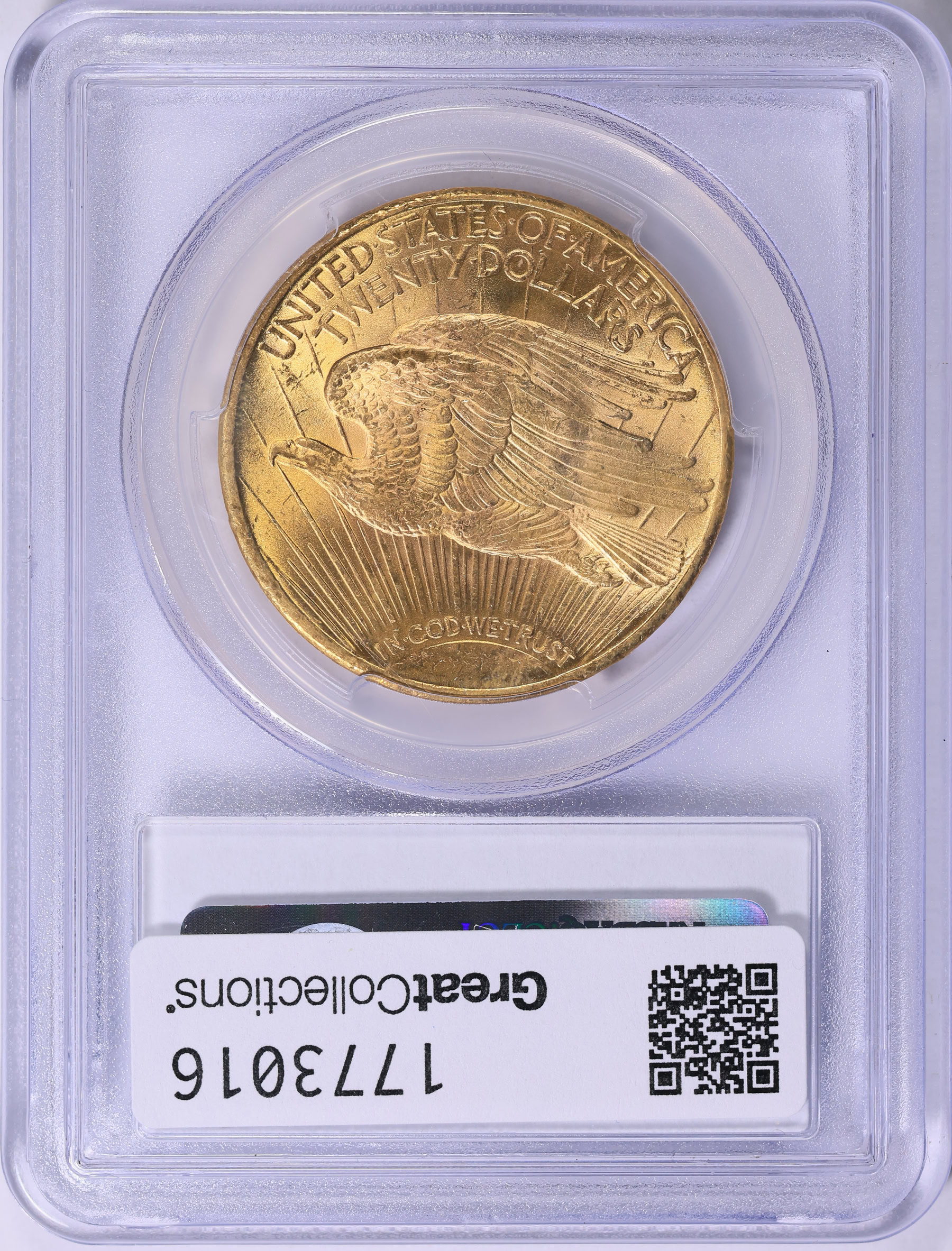 1925 Saint-Gaudens Gold Double Eagle PCGS MS-63 (Item 1773016) | GreatCollections Coin Auctions