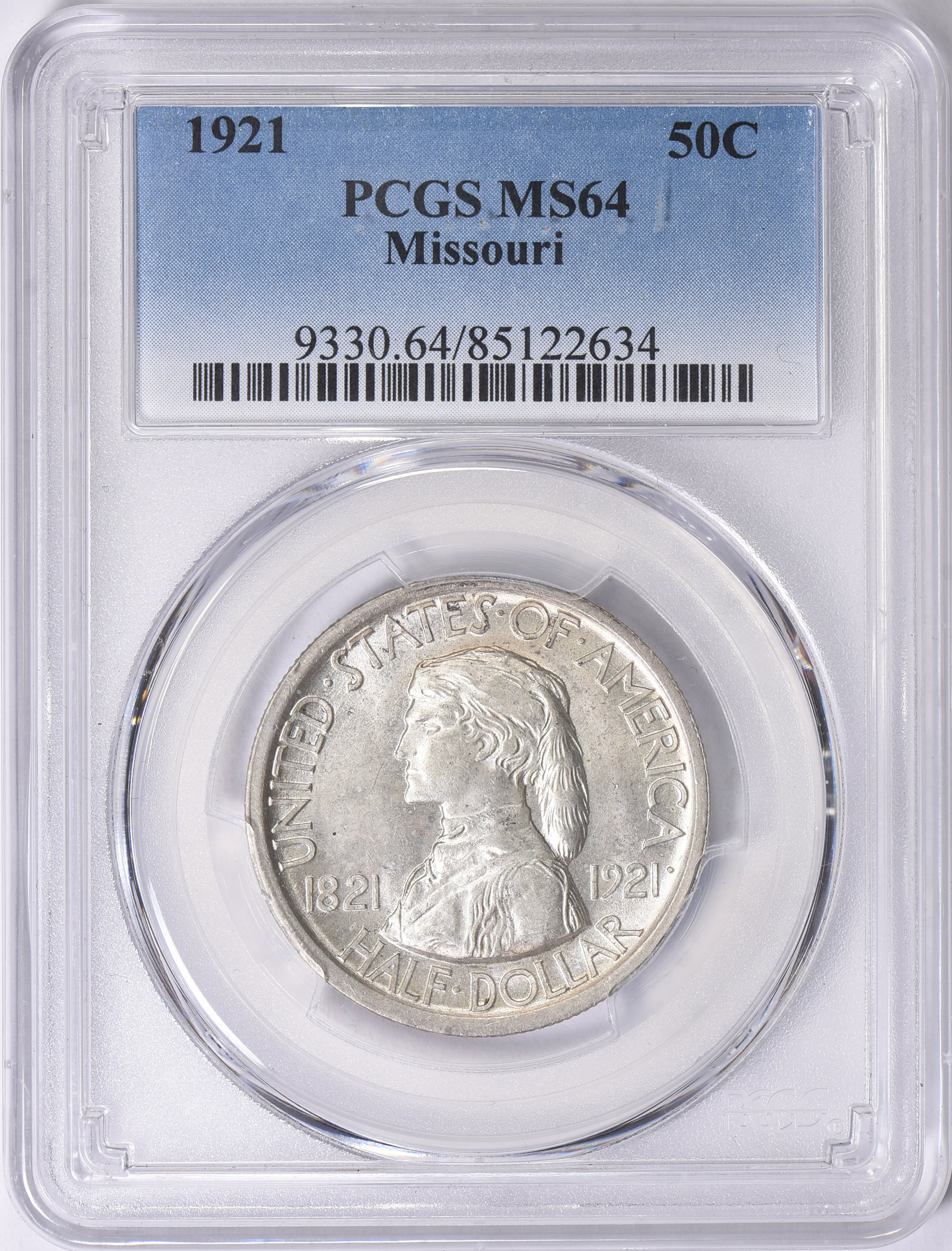 1921 Missouri Centennial Half Dollar PCGS MS-64 (Item 1773116 ...