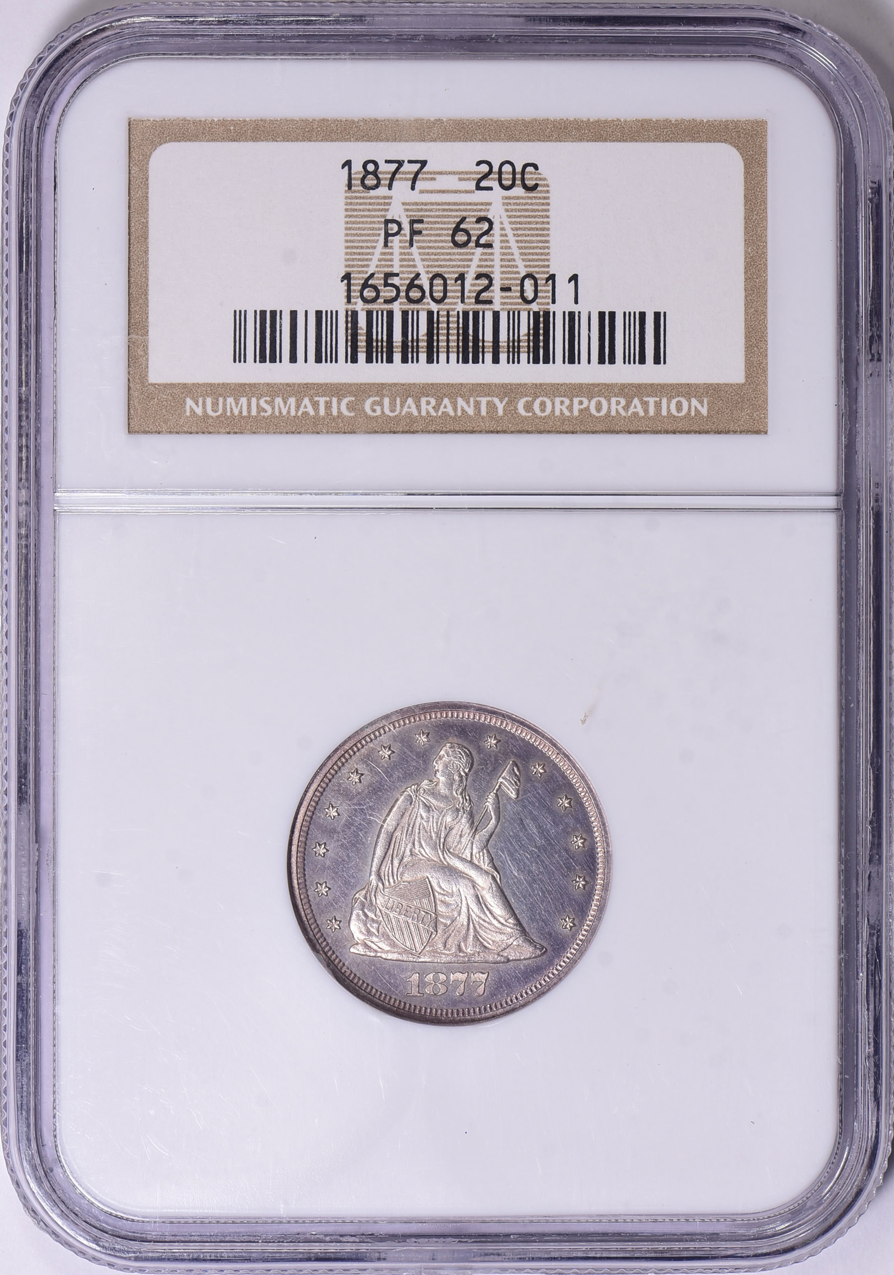 1877 Twenty-Cent Piece NGC Proof-62 (Toned) (Item 1773172 ...