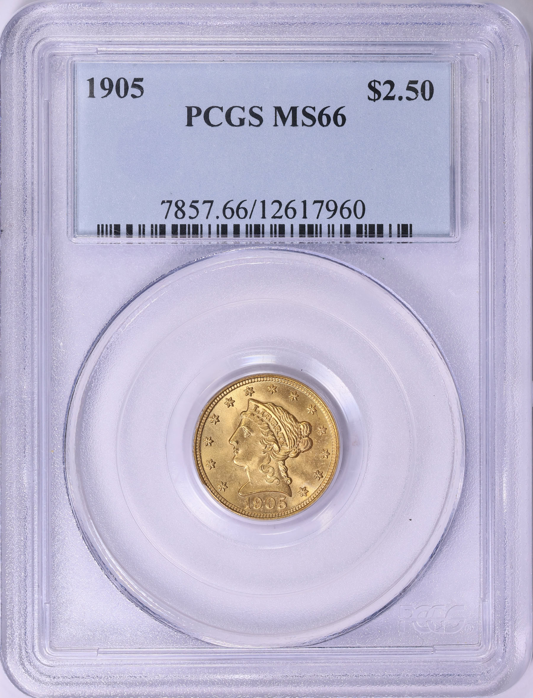 1905 Liberty Gold Quarter Eagle PCGS MS-66 (Item 1773187 ...