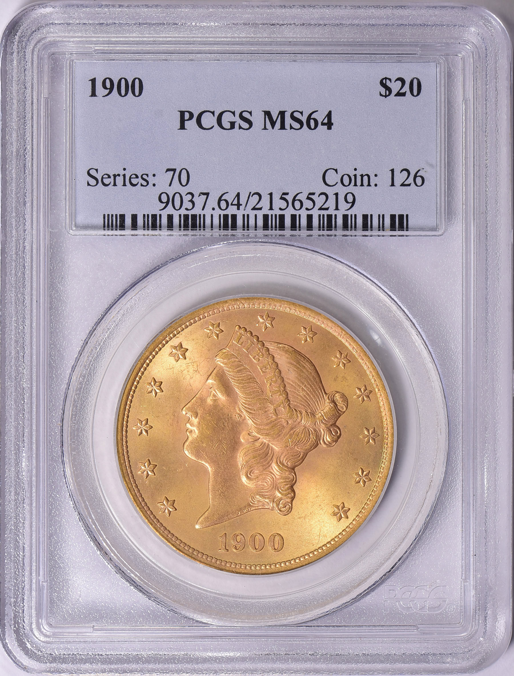1900 Liberty Gold Double Eagle PCGS MS-64 (Item 1773199) | GreatCollections Coin Auctions
