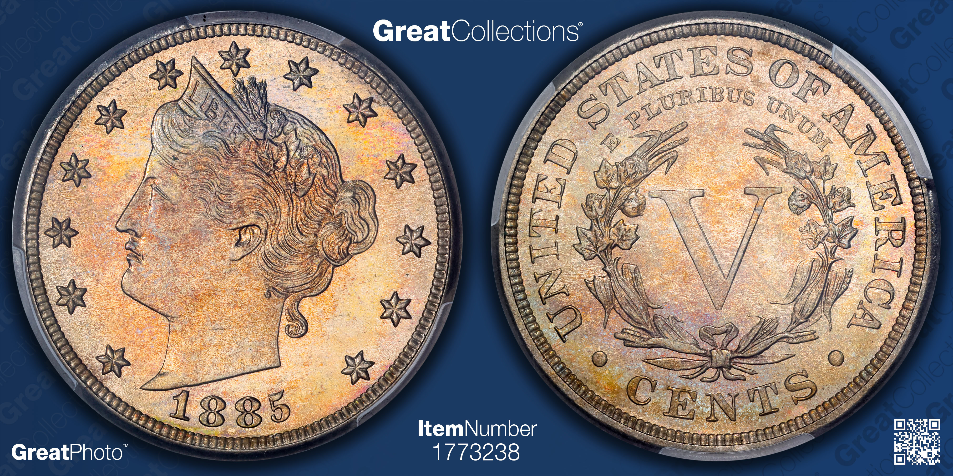 1885 Liberty Nickel PCGS Proof-65 (Toned) (Item 1773238 ...