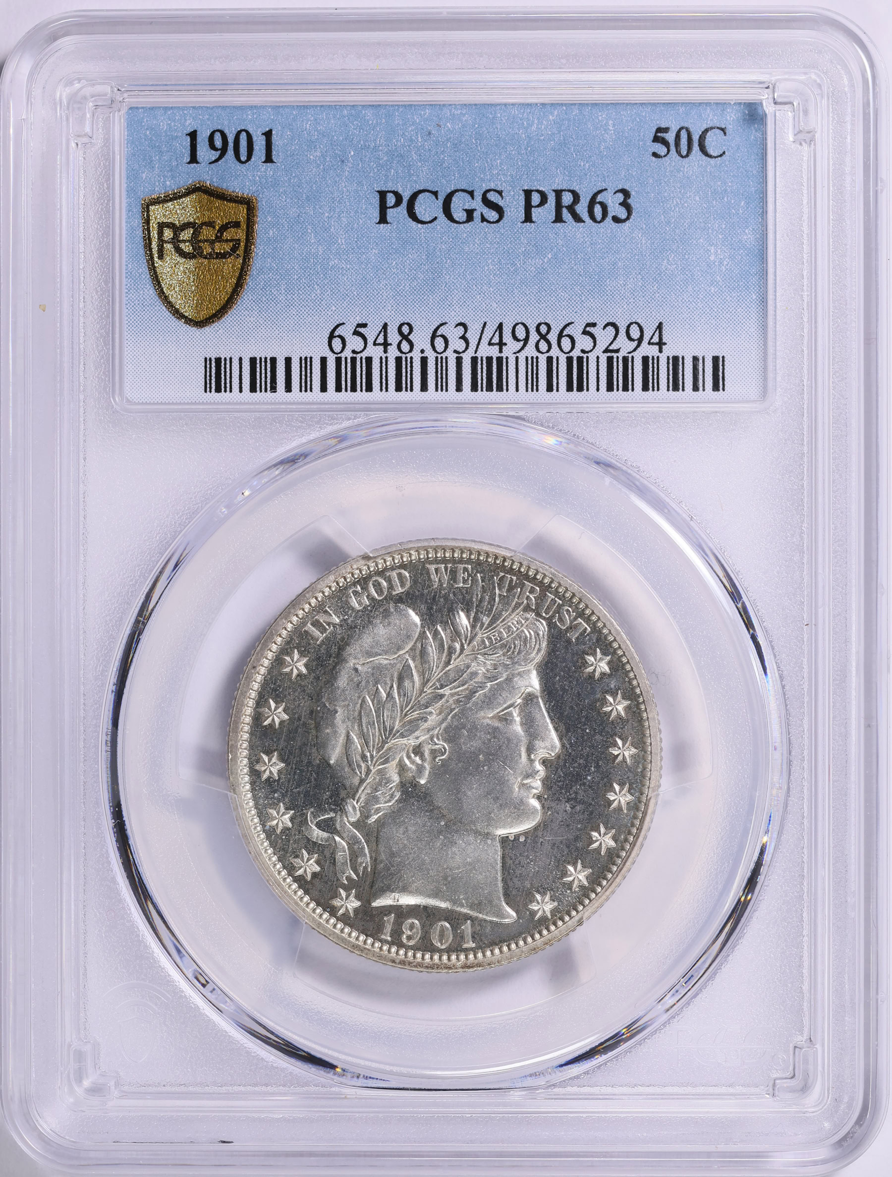 1901 Barber Half Dollar PCGS Proof-63 (Item 1773245) | GreatCollections Coin Auctions