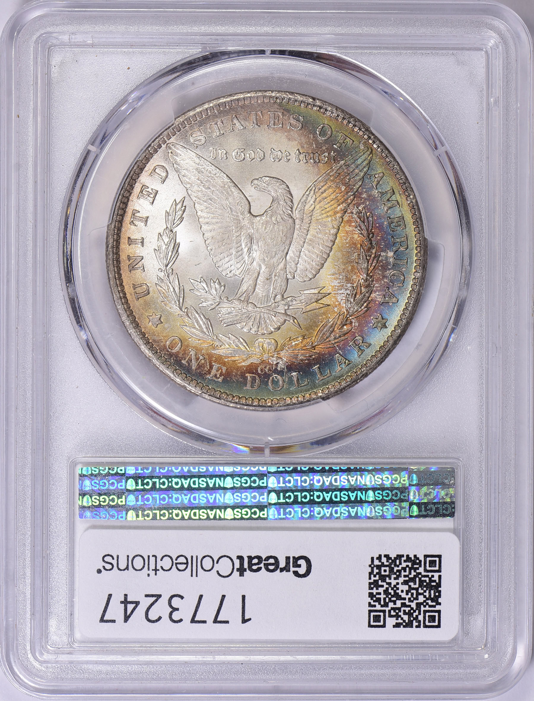1881-CC Morgan Silver Dollar PCGS MS-67 (Toned) (Item 1773247) | GreatCollections Coin Auctions