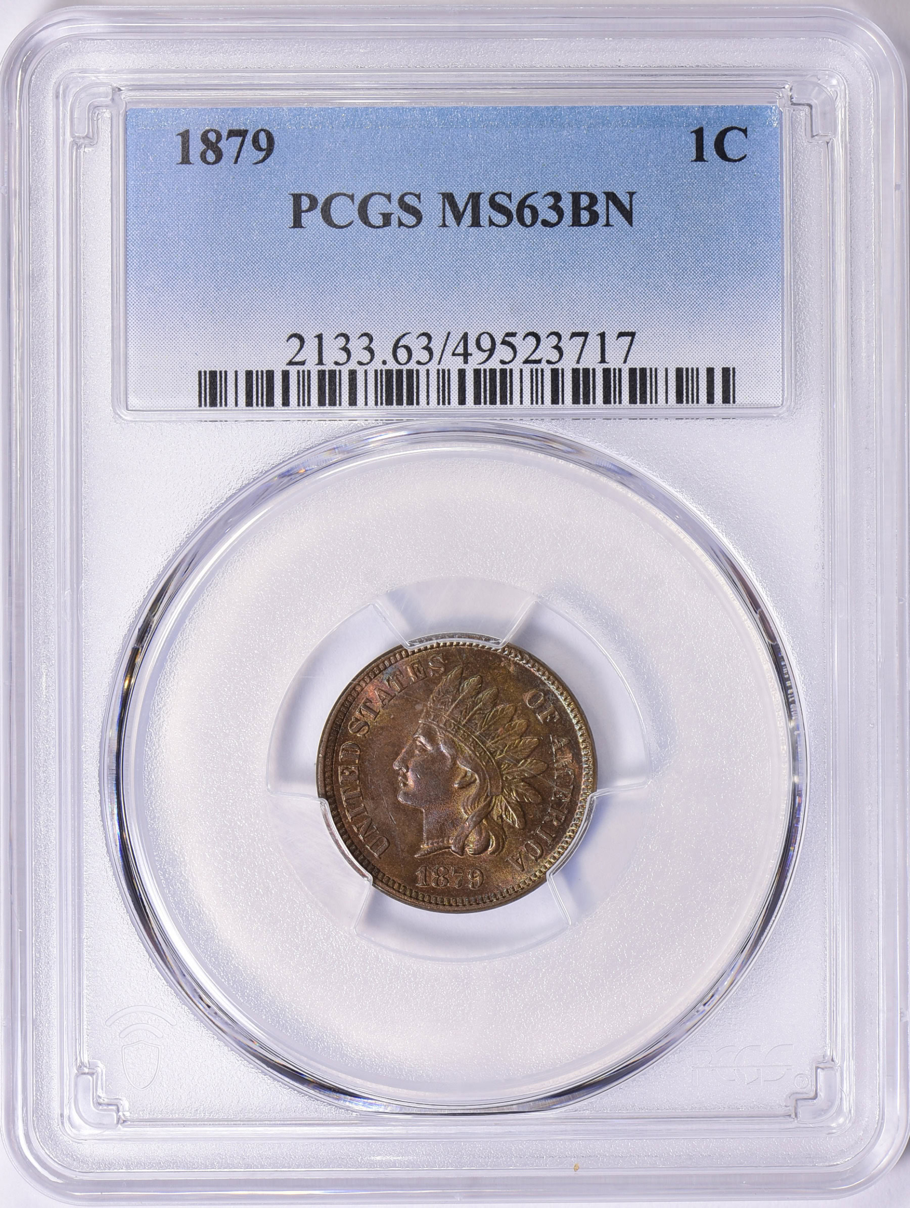 1879 Indian Cent PCGS MS-63 BN (Toned) (Item 1773673 ...