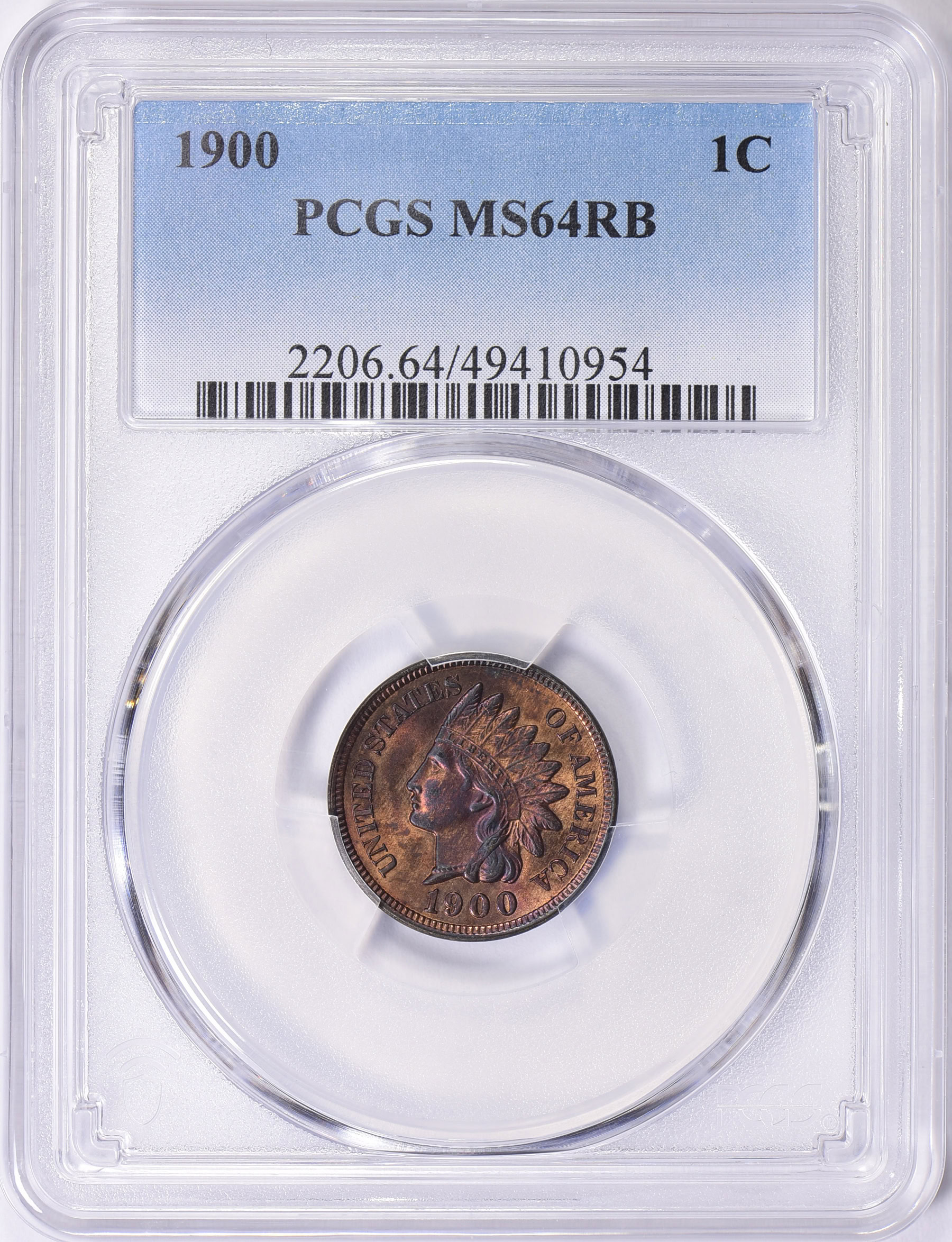 1900 Indian Cent PCGS MS-64 RB (Item 1773702) | GreatCollections Coin Auctions