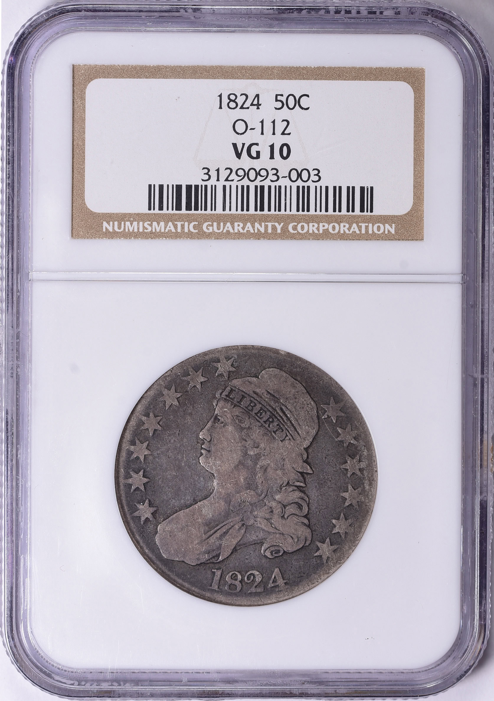 1824 Capped Bust Half Dollar Overton 112 NGC VG-10 (Item 1773720 ...