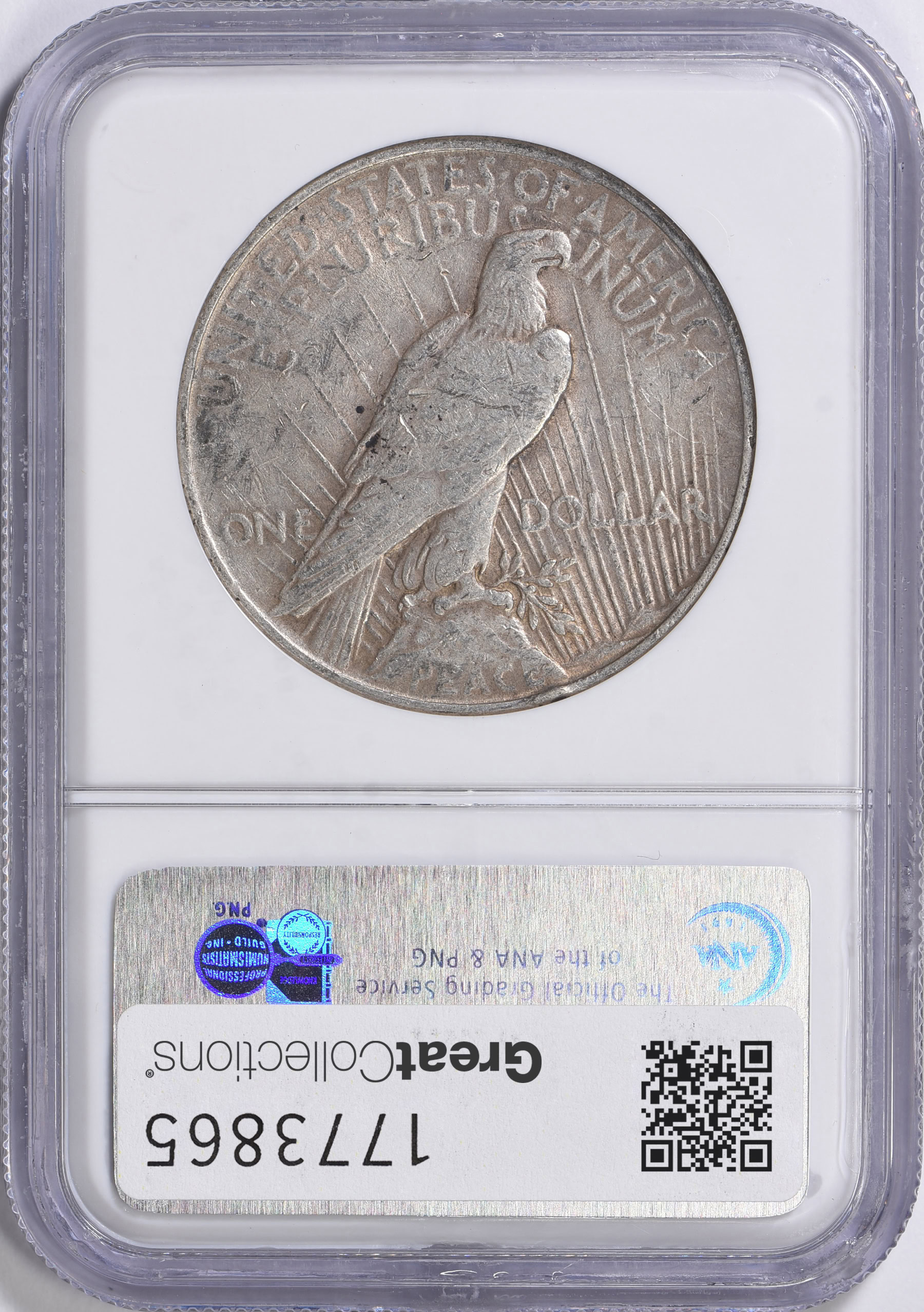1922 Peace Silver Dollar VAM-2C Extra Hair LDS Top 50 NGC VF-35 (Item ...