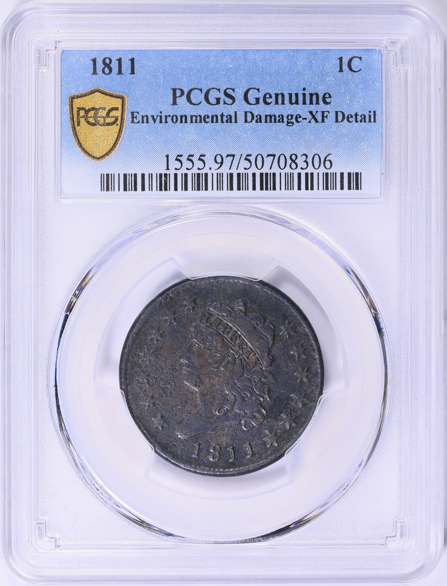 1811 Classic Cent PCGS Genuine XF Details (Item 1775022 ...