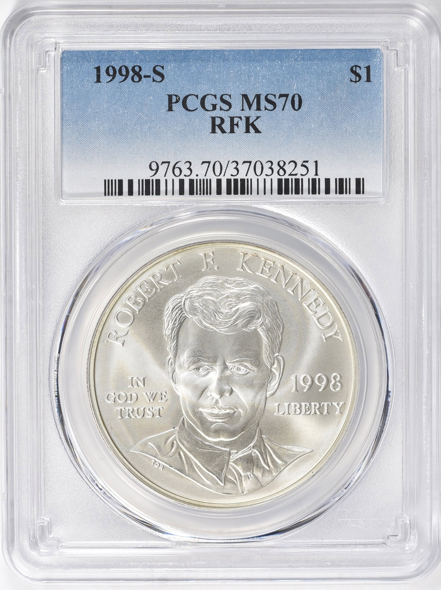 1998-S Robert F. Kennedy Silver Dollar PCGS MS-70 (Item 1775075 ...