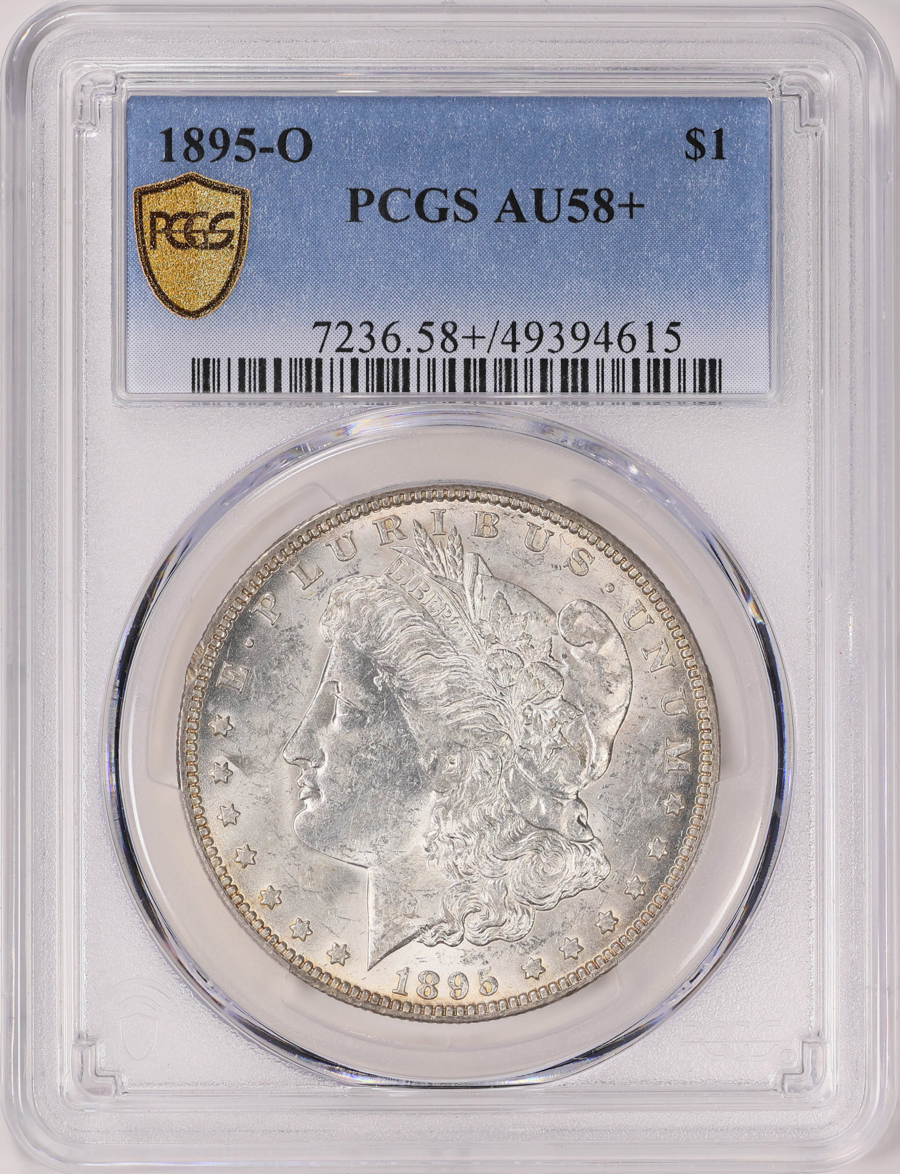 1895-O Morgan Silver Dollar PCGS AU-58+ (Item 1775115) | GreatCollections Coin Auctions
