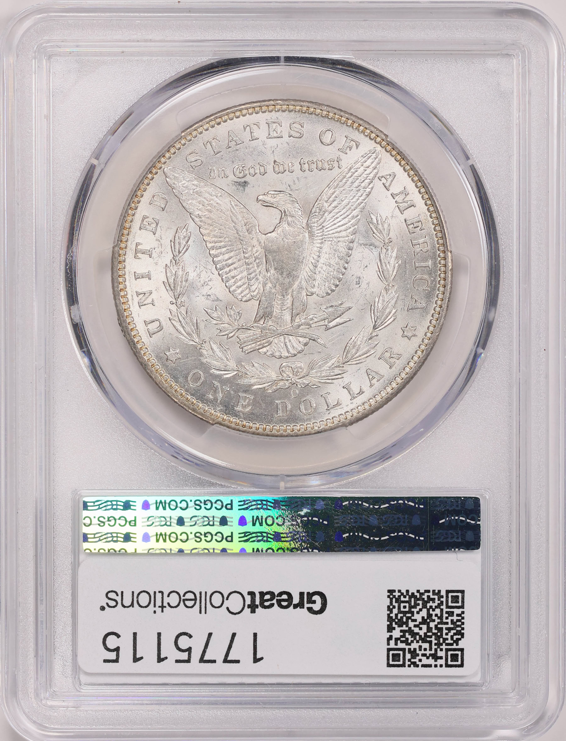 1895-O Morgan Silver Dollar PCGS AU-58+ (Item 1775115) | GreatCollections Coin Auctions