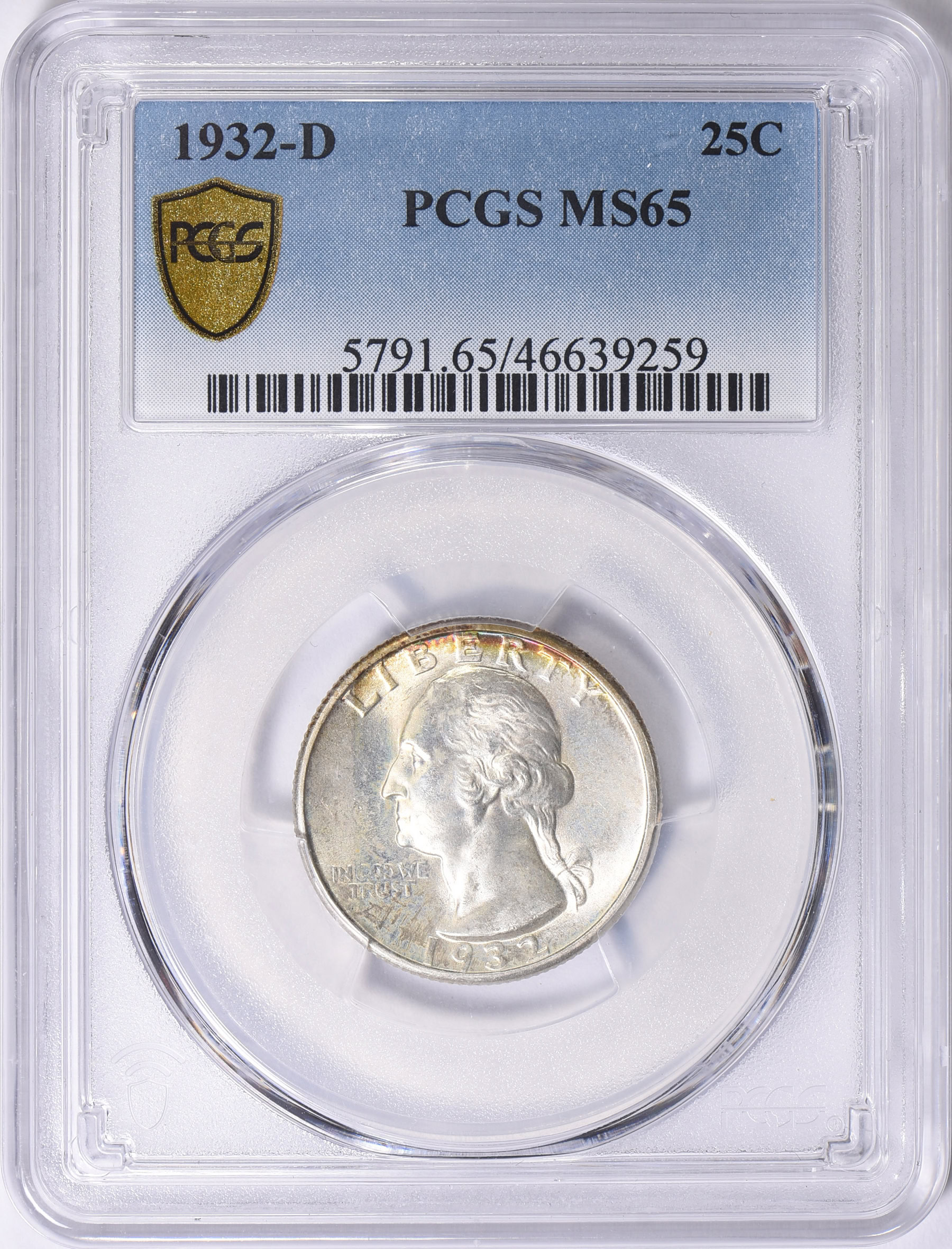 1932-D Washington Quarter PCGS MS-65 (Toned) (Item 1775151 ...