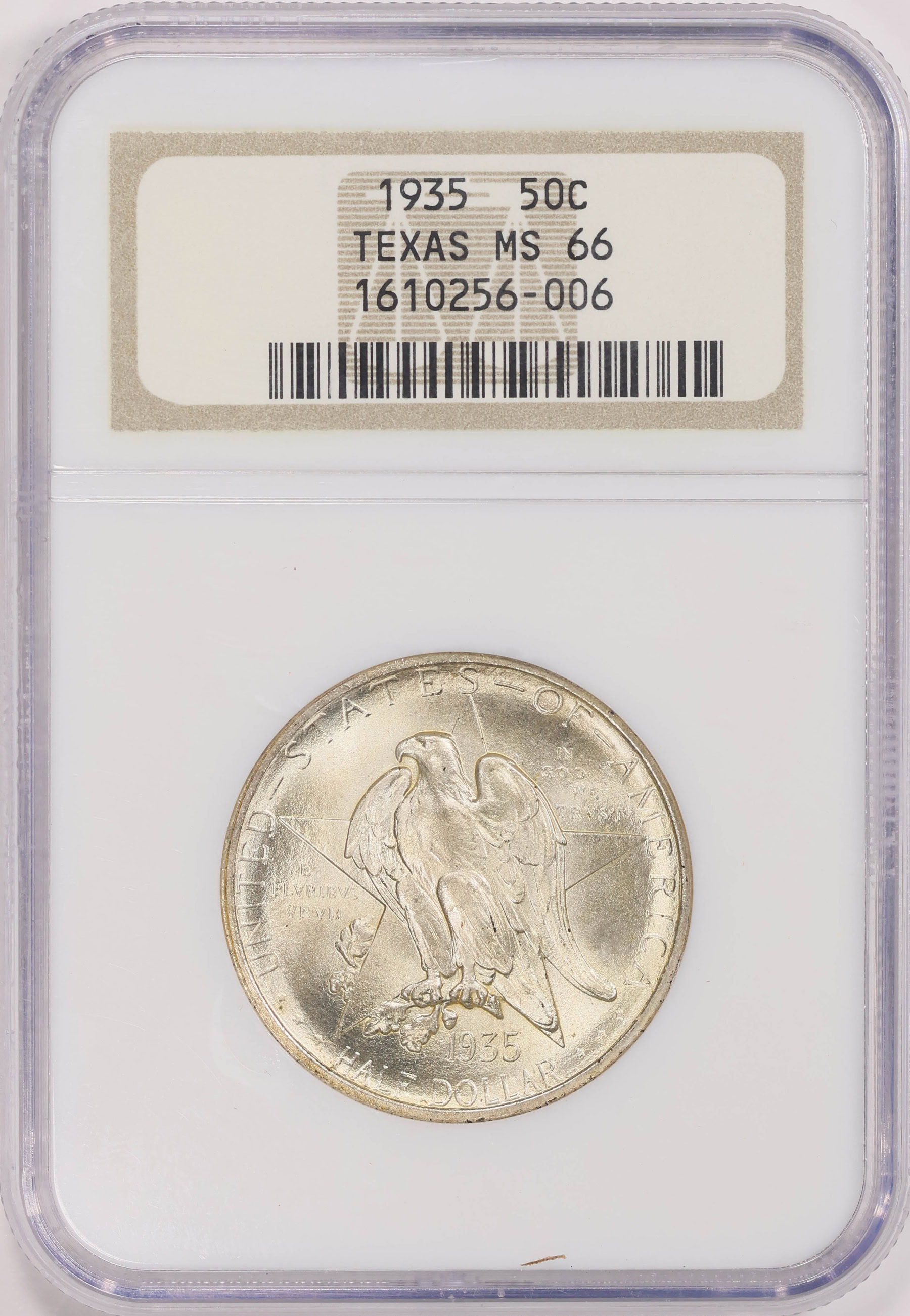 1935 Texas Centennial Half Dollar NGC MS-66 (Item 1775173 ...