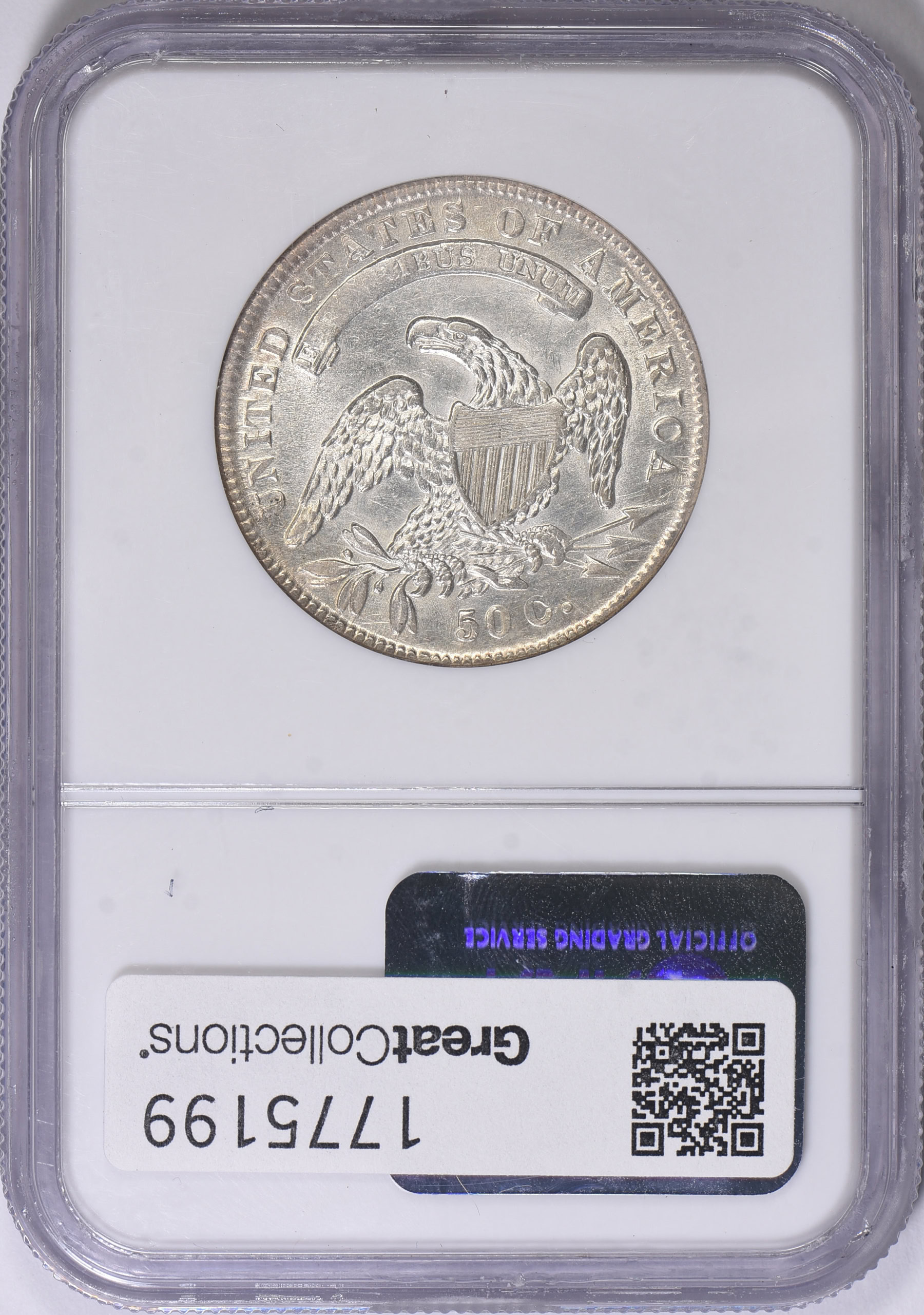 1834 Capped Bust Half Dollar NGC MS-62 (Item 1775199) | GreatCollections Coin Auctions