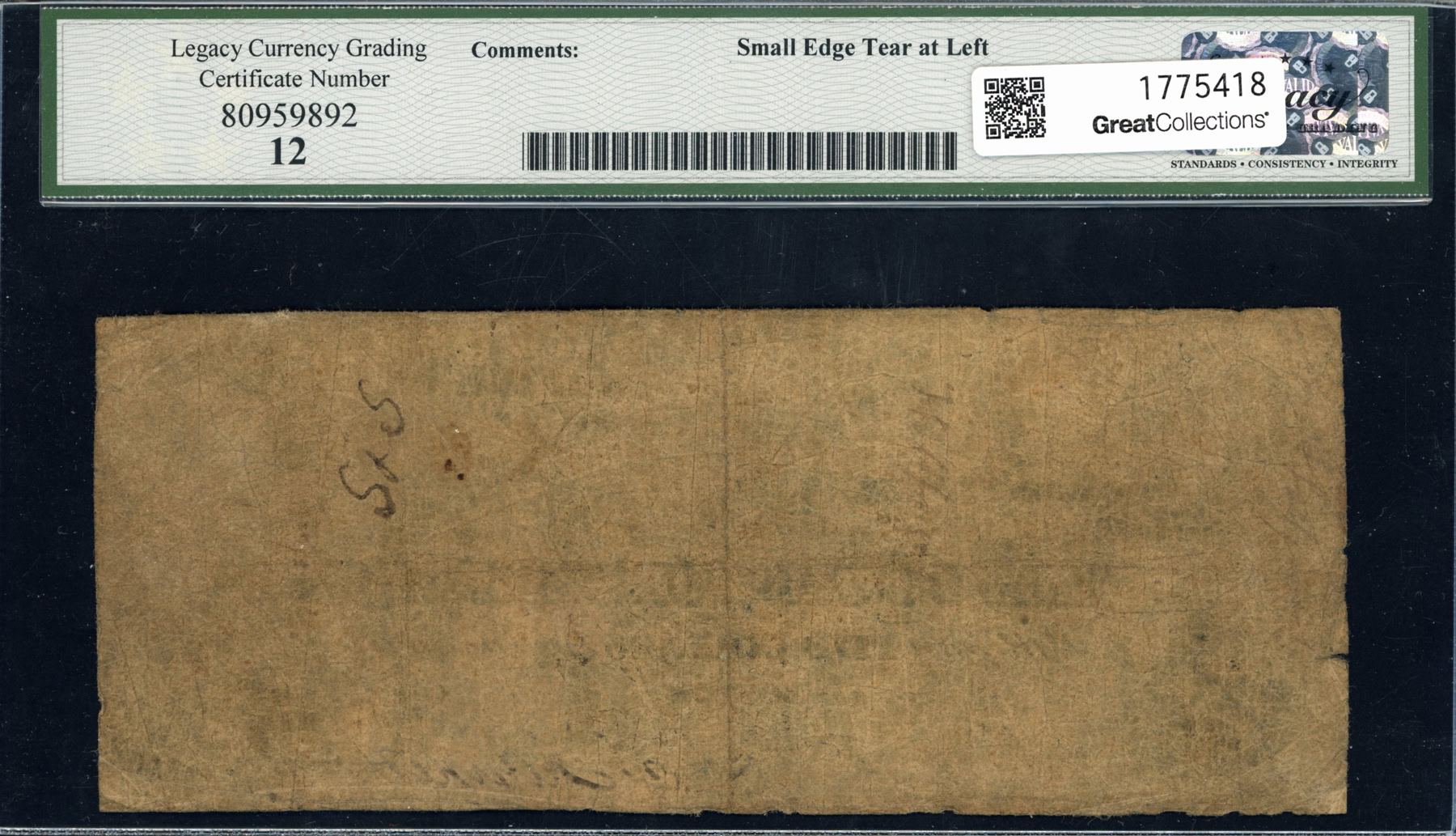 Dec. 18, 1849 Boston, Massachusetts Cochituate Bank $5 Note Legacy Fine ...