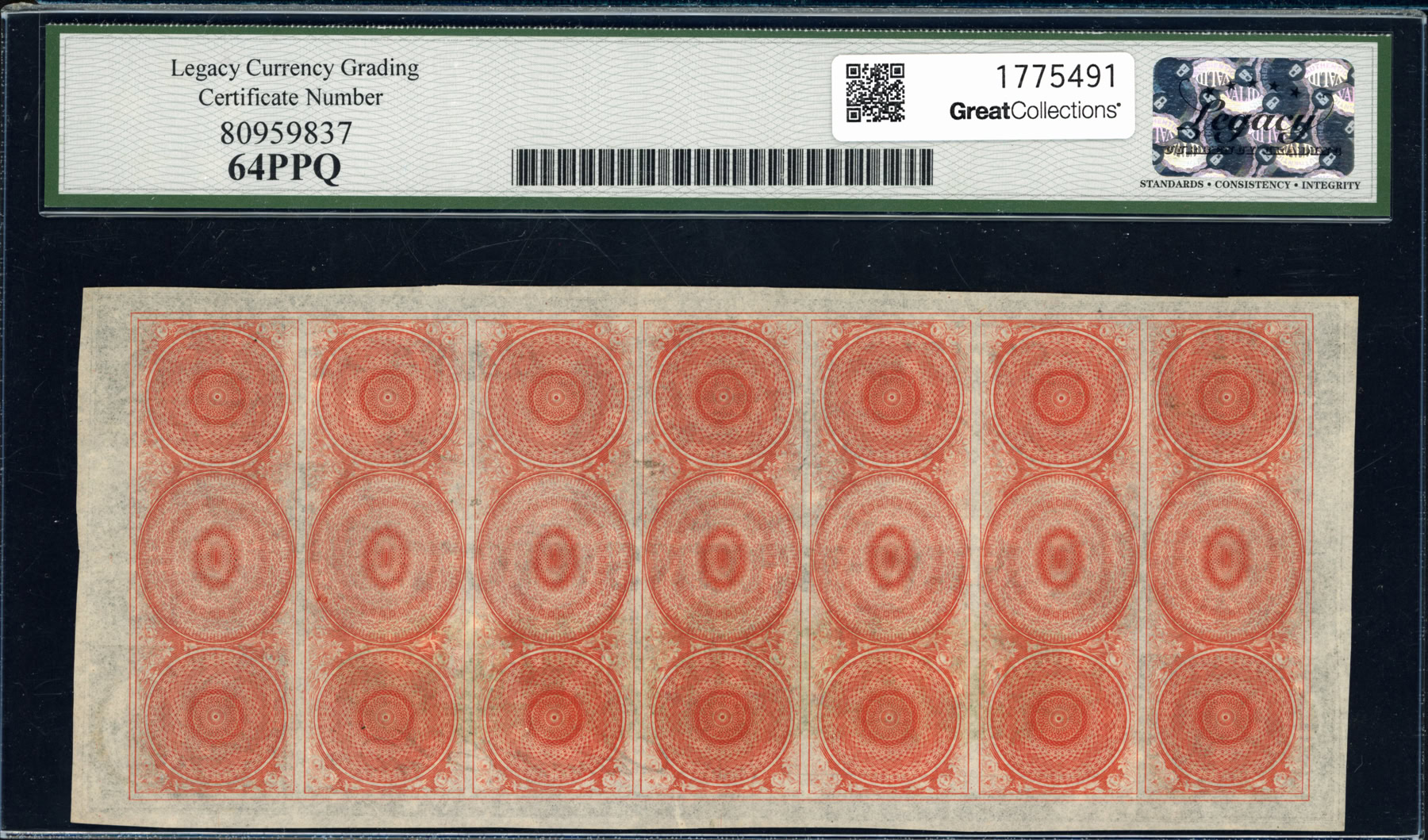 1860s New Brunswick, New Jersey State Bank at New Brunswick $20 ...