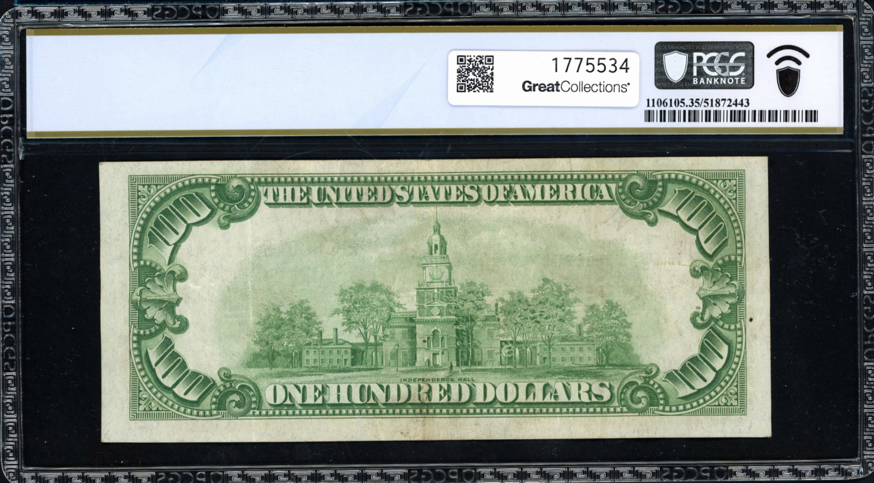 Fr. 1890-B (BA Block) 1929 $100 New York Federal Reserve Bank Note Jones / Woods PCGS Banknote ...