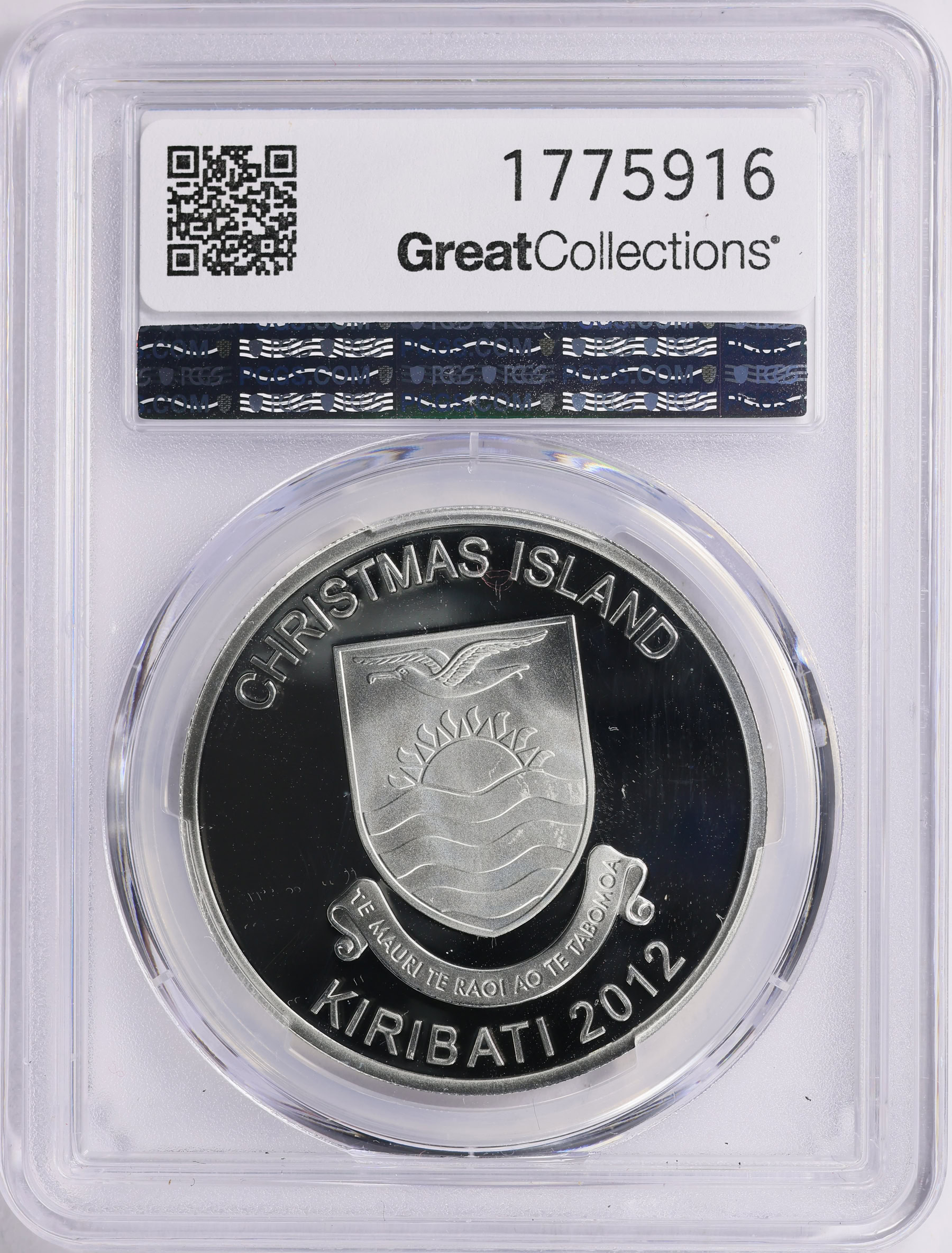 Kiribati 2012 Gilt Silver $5 Rudolph the Rednosed Reindeer PCGS Proof ...