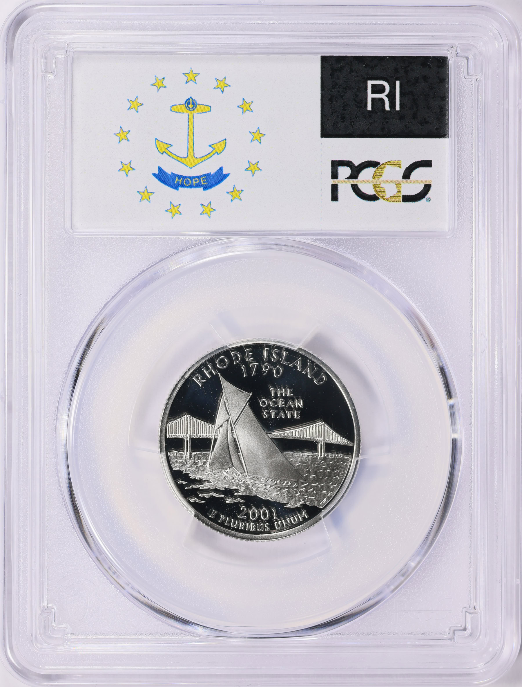 2001-S State Quarter Rhode Island Silver PCGS Proof-70 DCAM (Item ...