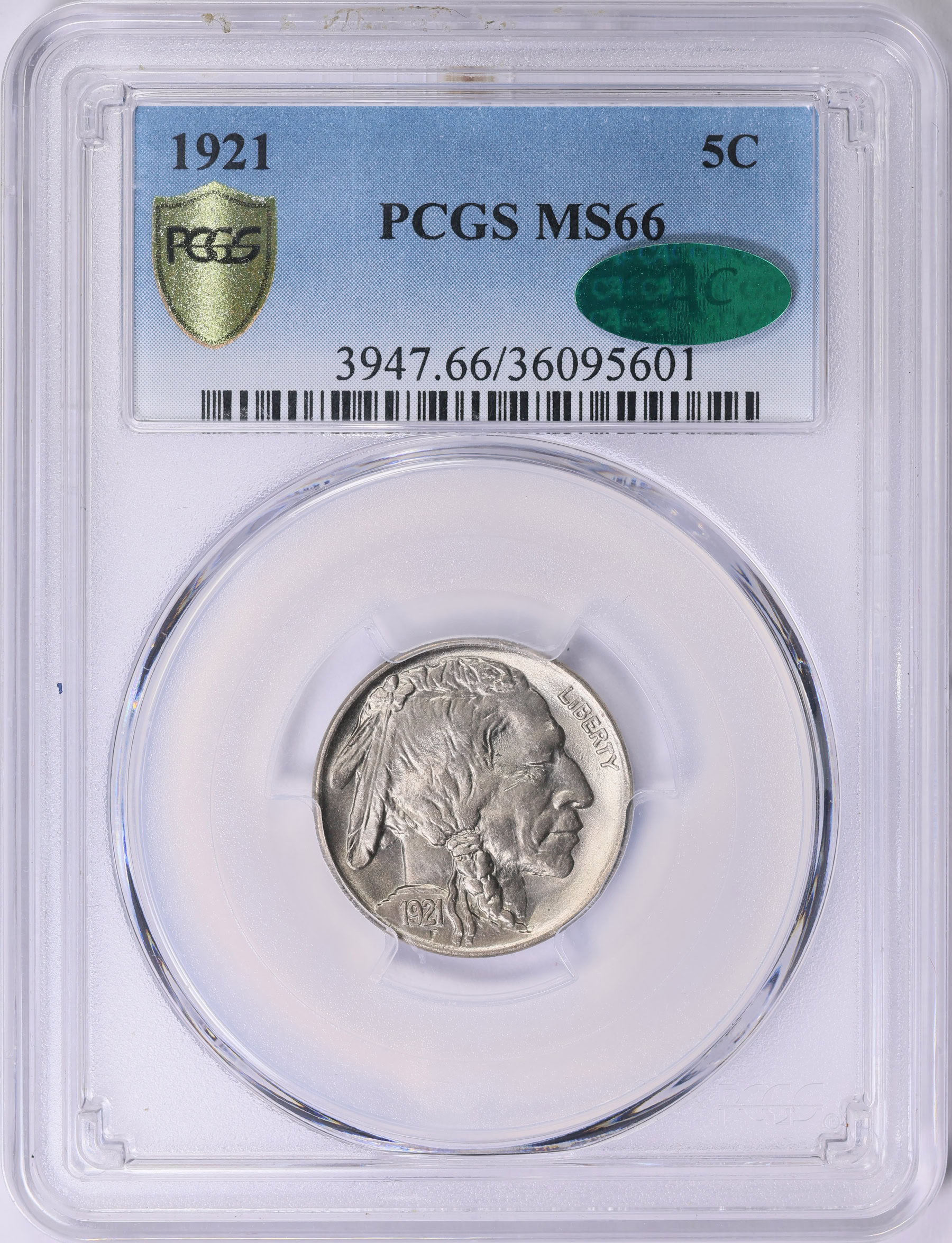 1921 Buffalo Nickel PCGS MS-66 (CAC Green) (Item 1776218 ...