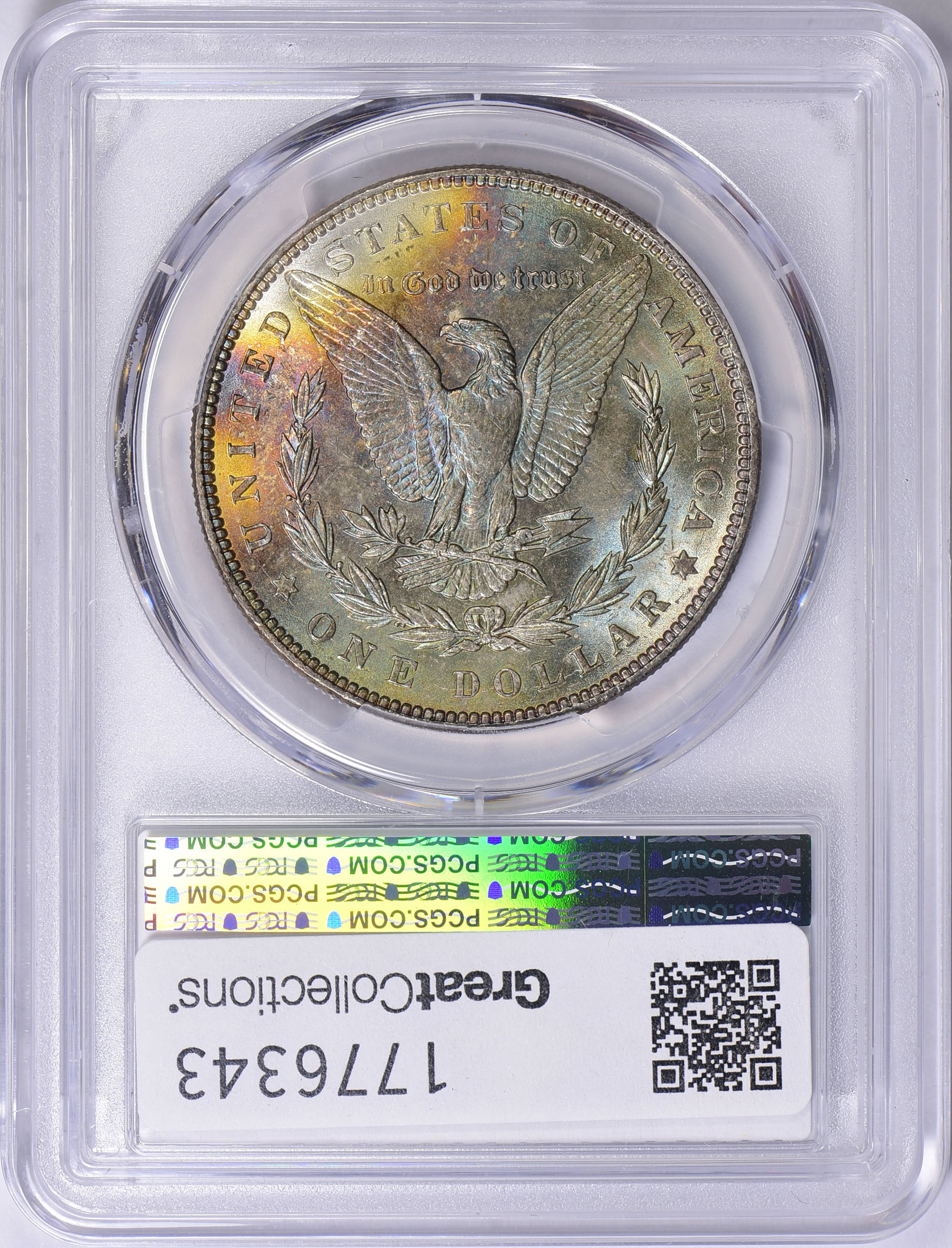 1888 Morgan Silver Dollar PCGS MS-64 (Toned) (Item 1776343) | GreatCollections Coin Auctions