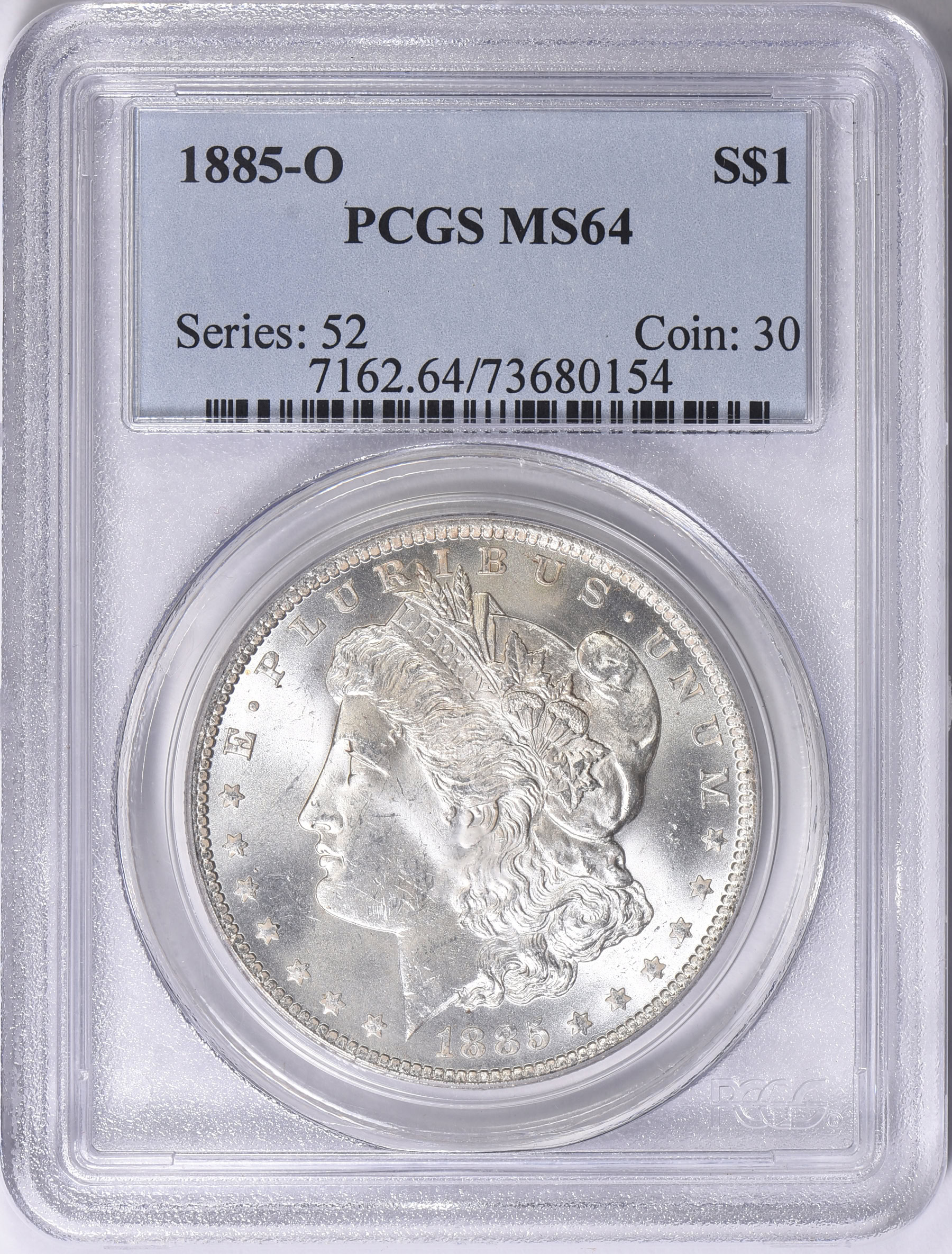 1885-O Morgan Silver Dollar PCGS MS-64 (Item 1776347) | GreatCollections Coin Auctions