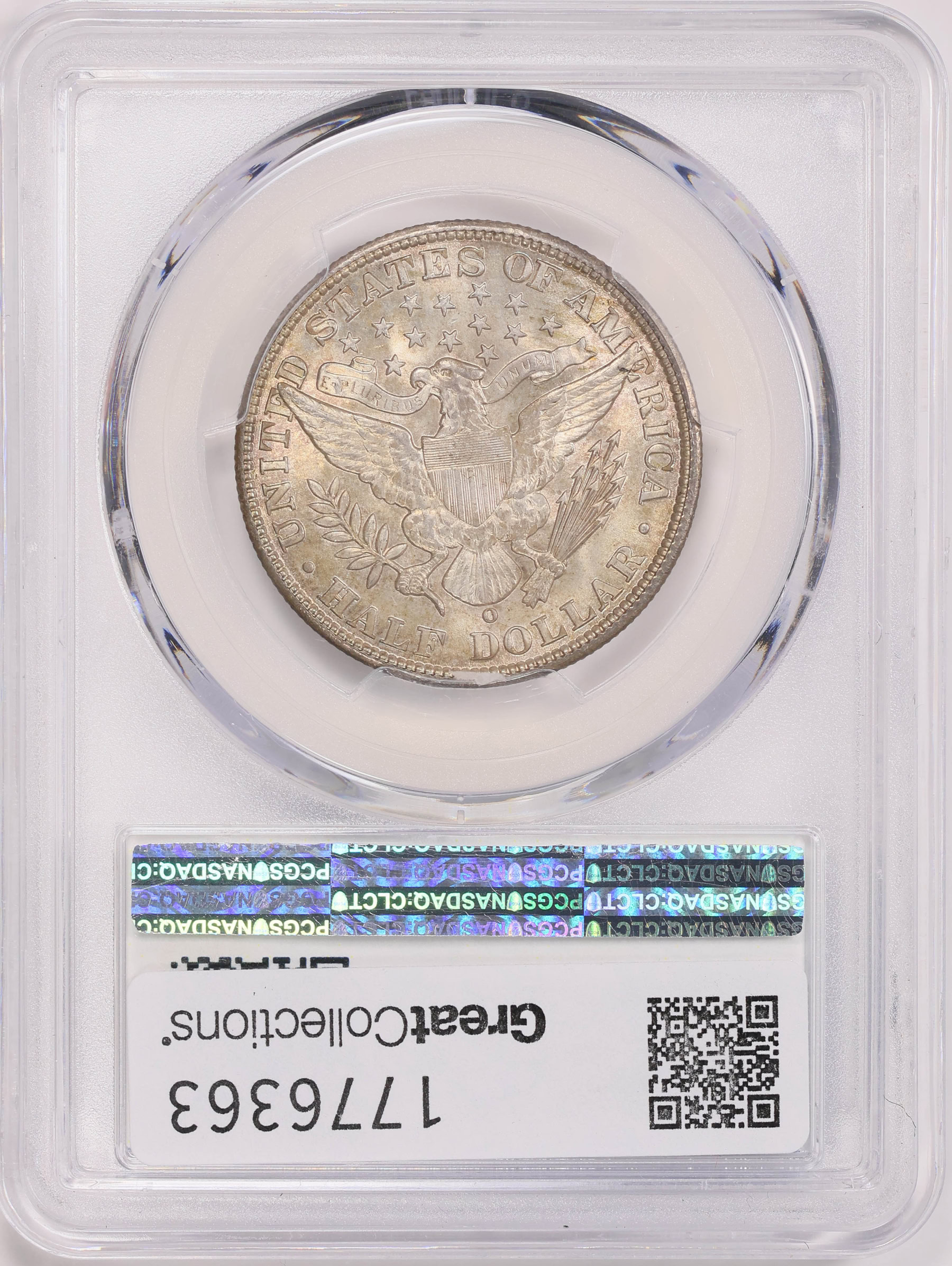 1905-O Barber Half Dollar PCGS MS-63 (Item 1776363) | GreatCollections Coin Auctions