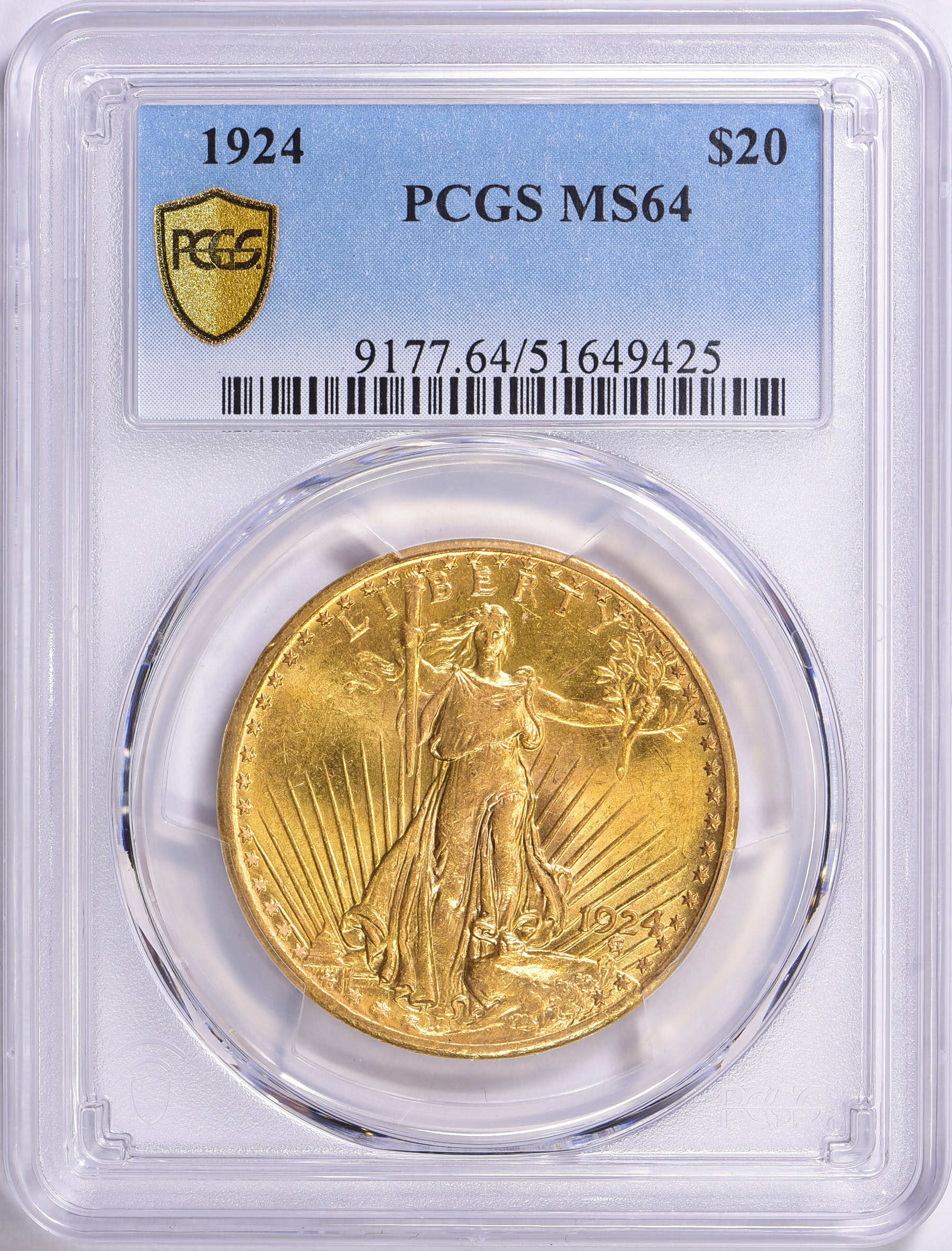 1924 Saint-Gaudens Gold Double Eagle PCGS MS-64 (Item 1776365) | GreatCollections Coin Auctions