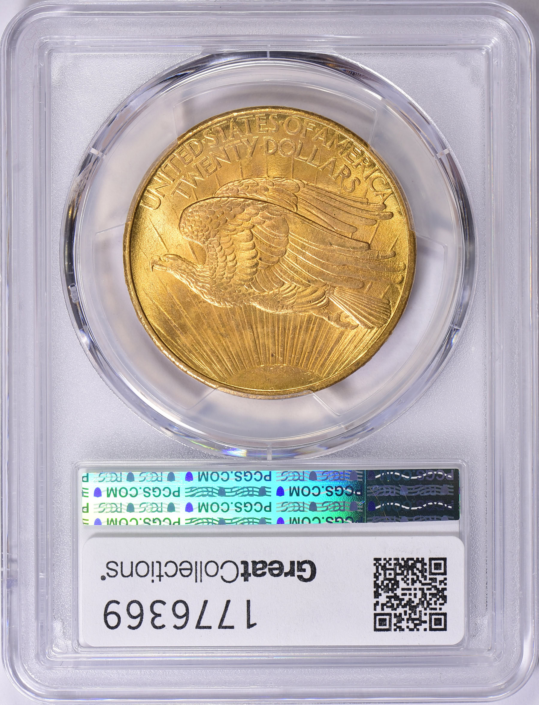 1908 Saint-Gaudens Gold Double Eagle No Motto PCGS MS-64 (Item 1776369) | GreatCollections Coin ...