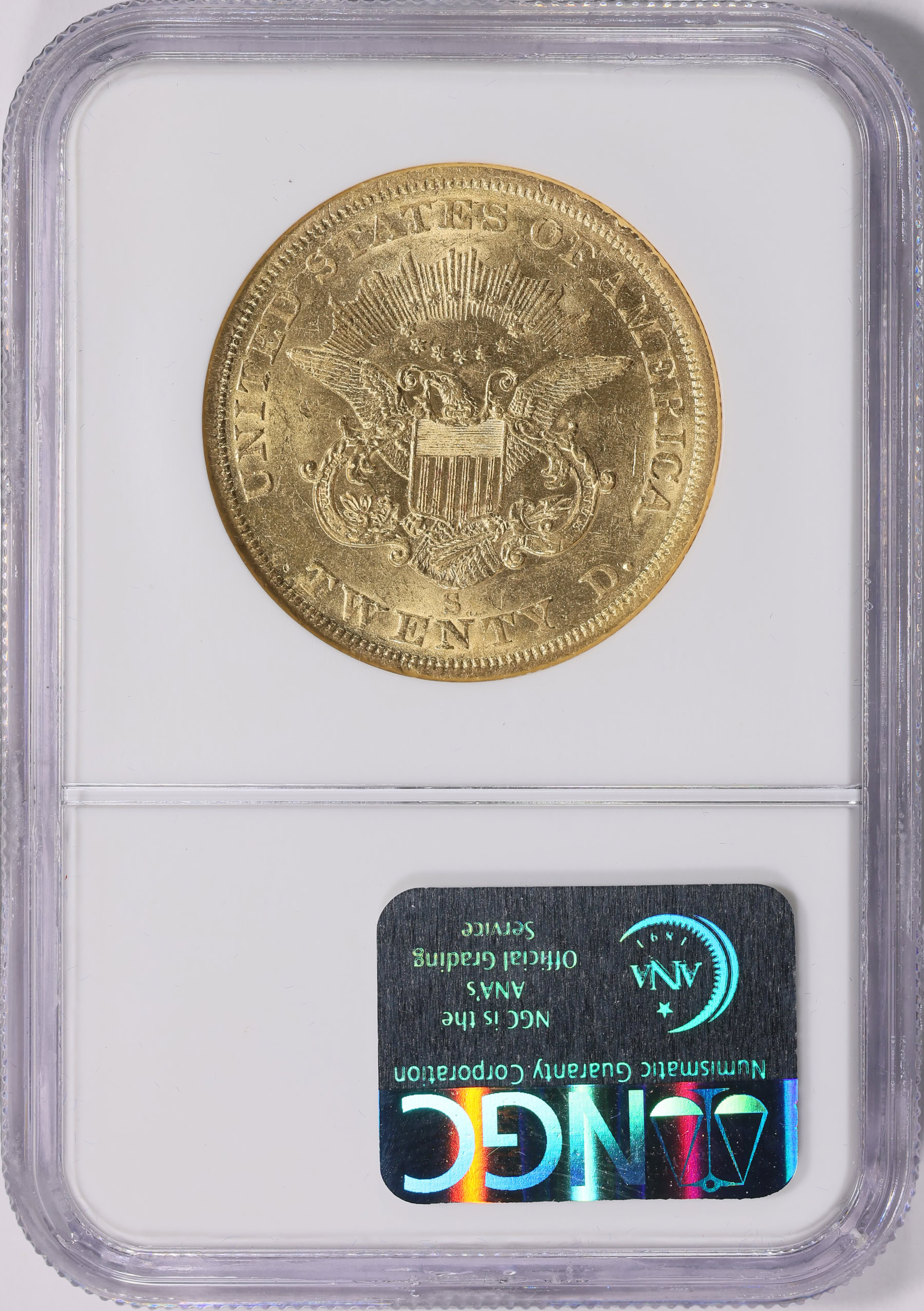 1861-S Liberty Gold Double Eagle Shipwreck S.S. Republic NGC AU-53 ...