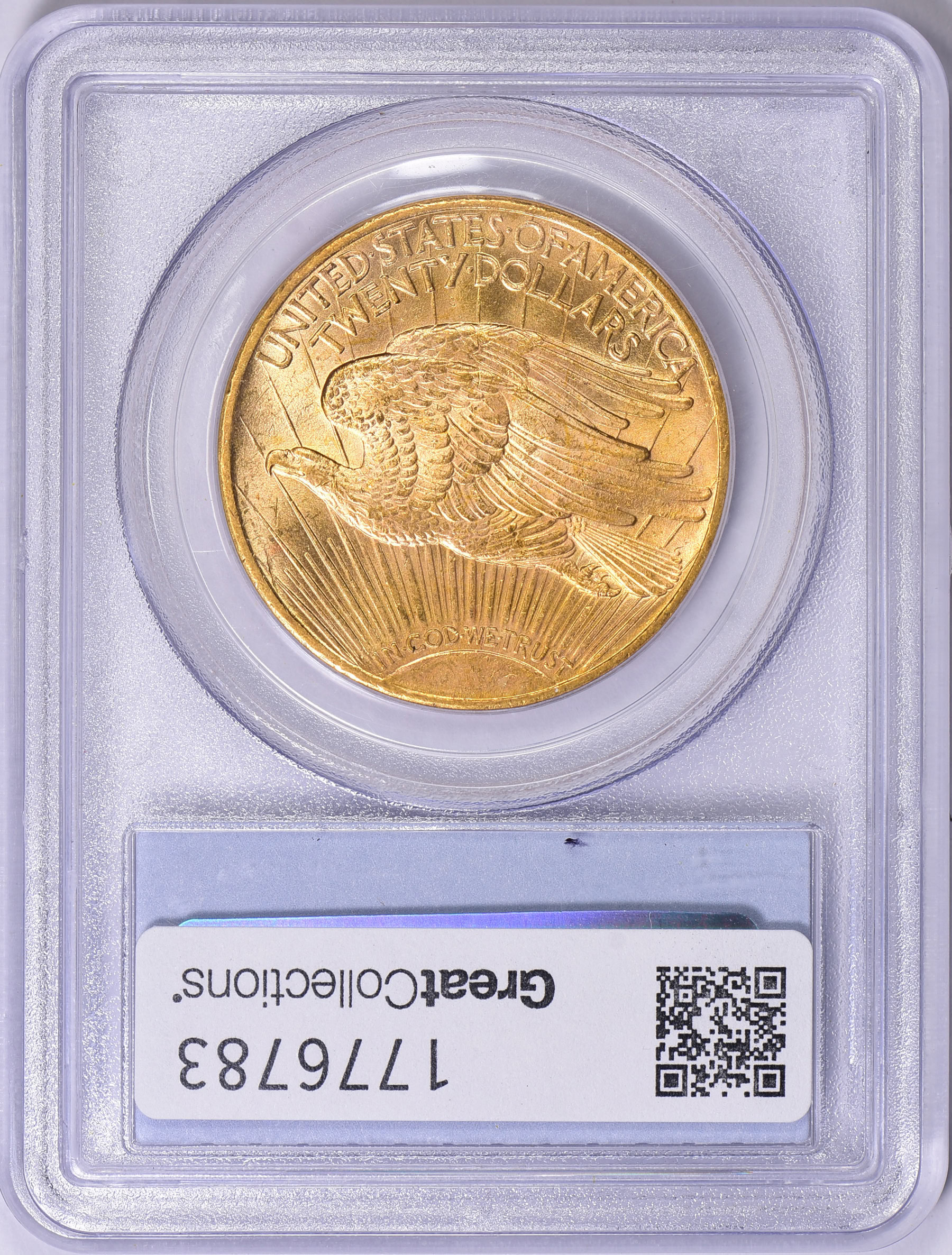 1909-S Saint-Gaudens Gold Double Eagle PCGS MS-64 (CAC Green) (Item 1776783) | GreatCollections ...