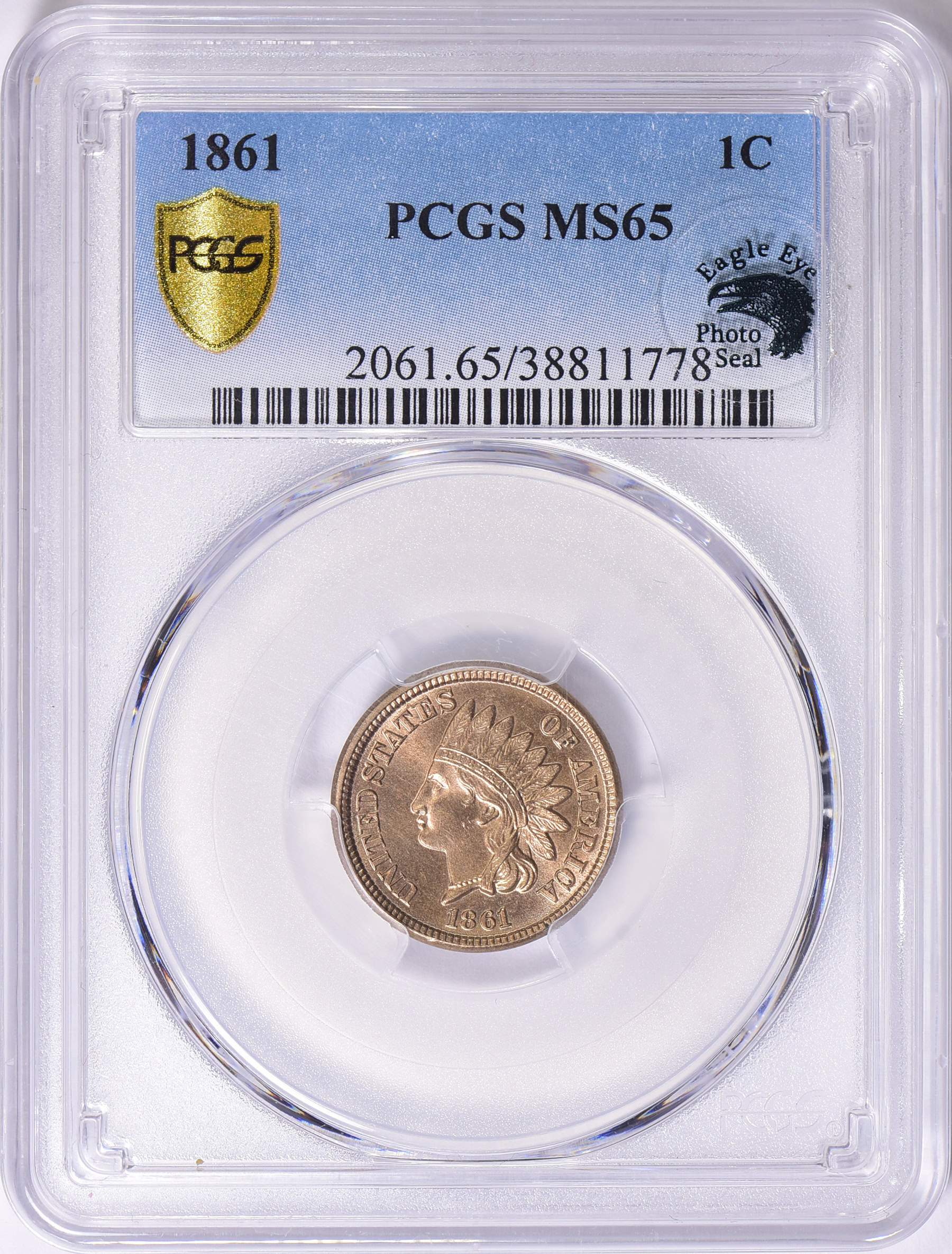 1861 Indian Cent PCGS MS-65 (Eagle Eye Seal) (Item 1776811 ...