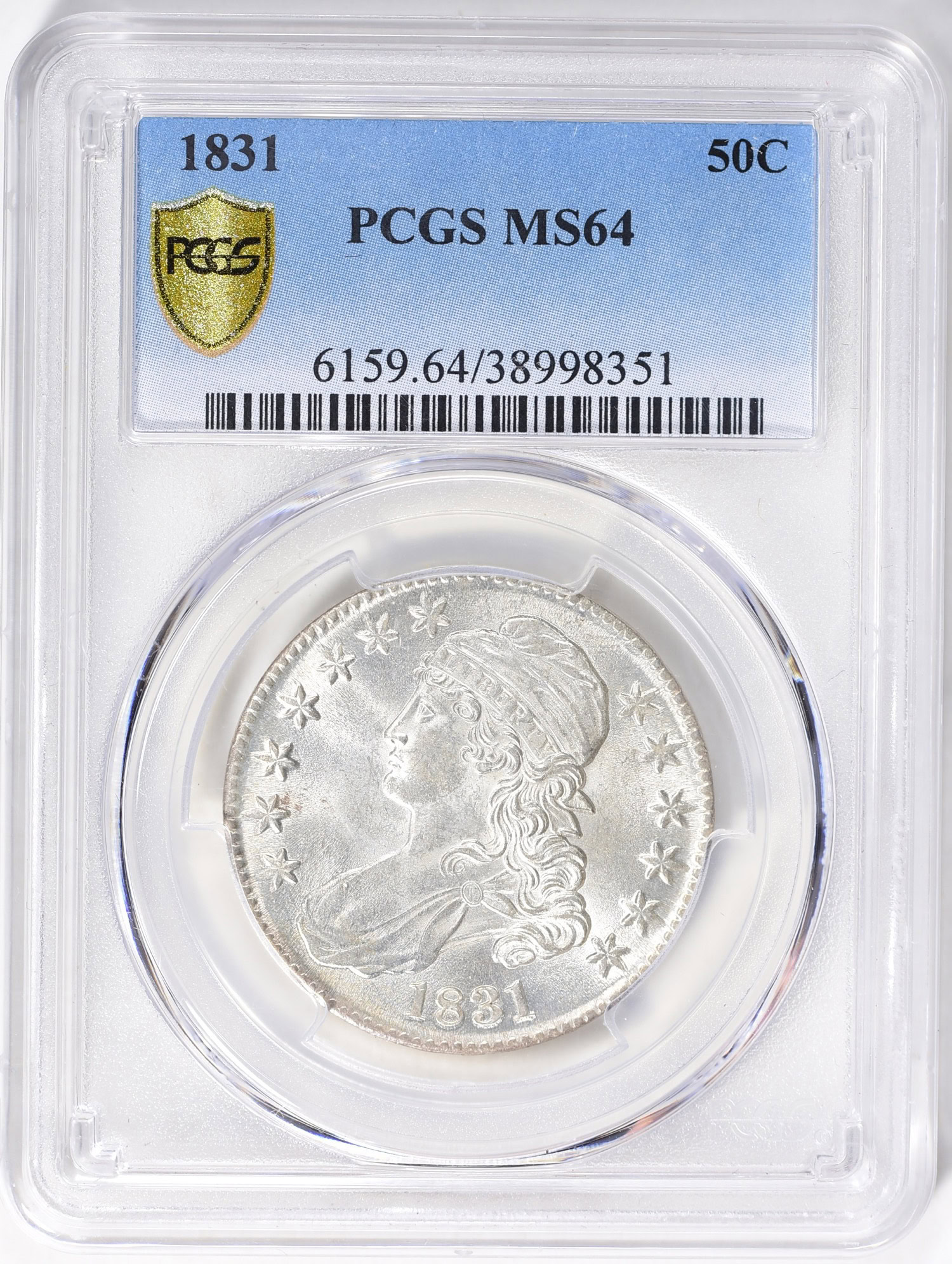 1831 Capped Bust Half Dollar PCGS MS-64 (Item 1776830) | GreatCollections Coin Auctions