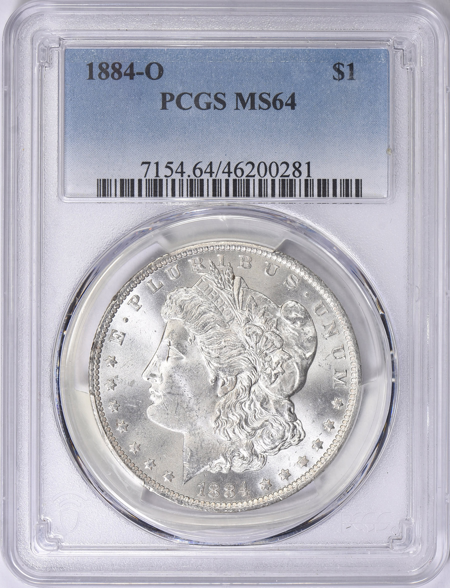 1884-O Morgan Silver Dollar PCGS MS-64 (Item 1776852) | GreatCollections Coin Auctions