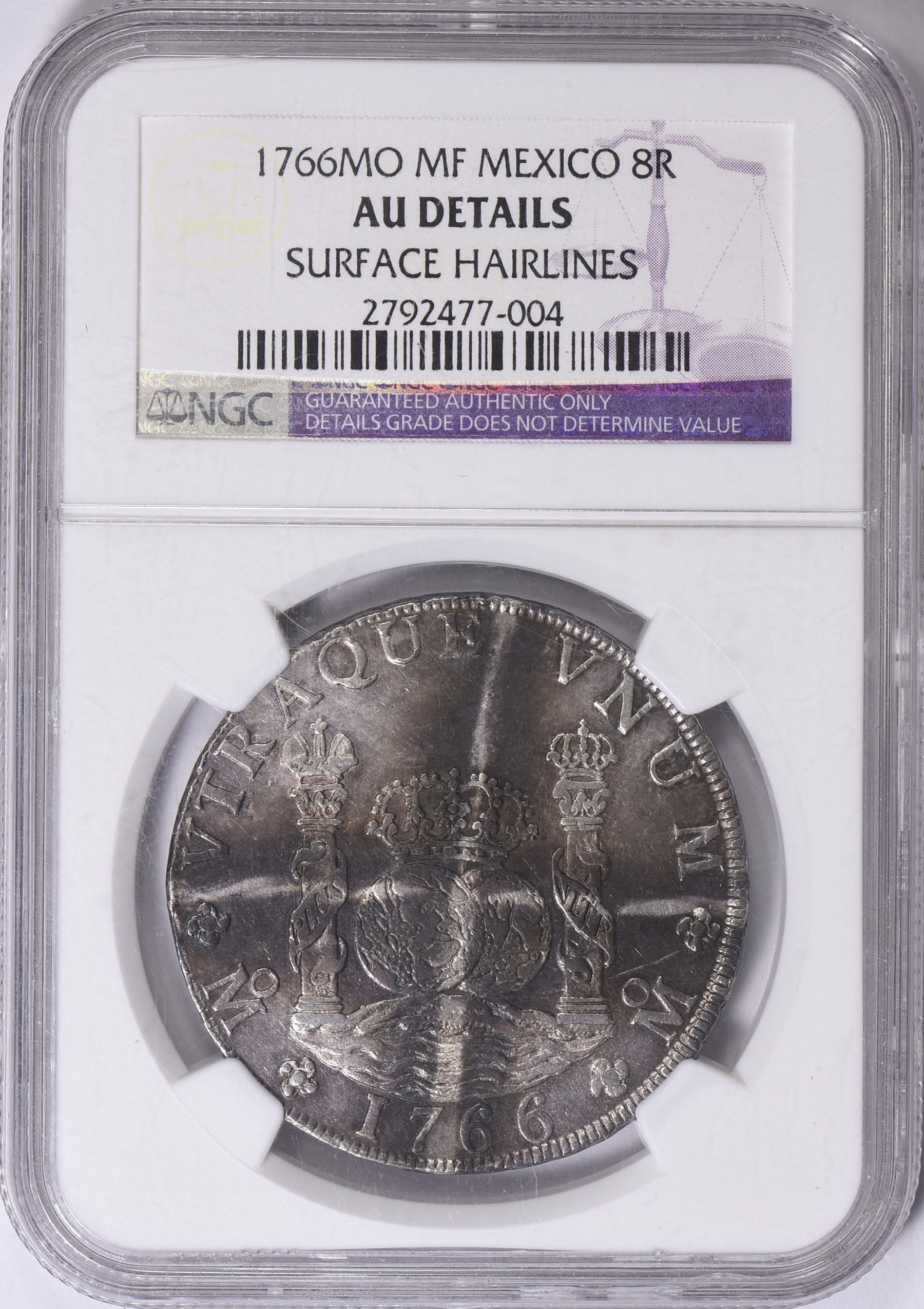 Mexico 1766-Mo MF Silver 8 Reales KM-105 NGC AU Details (Item 1776881 ...