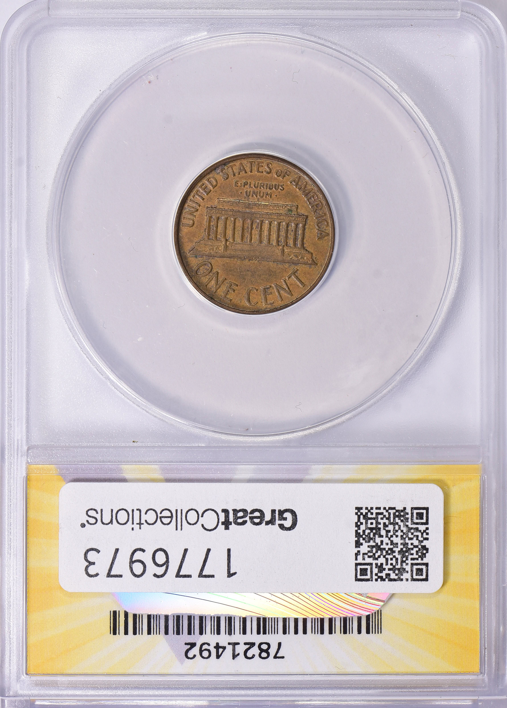 Mint Error 196_ Lincoln Cent Major Obverse Laminations ANACS AU-55 ...