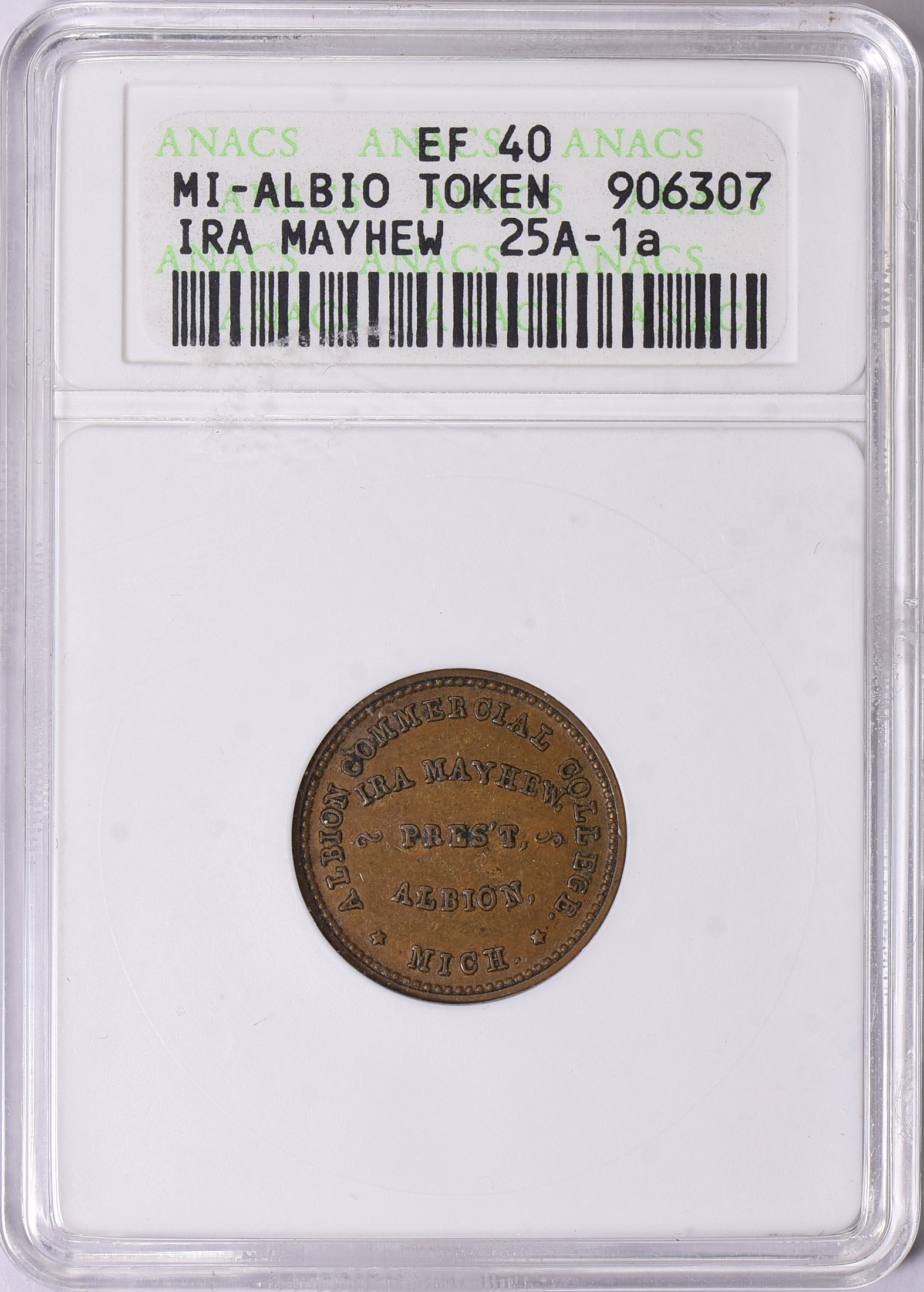 1863 Albion, Michigan Ira Mayhew, Practical Book Keeping Civil War ...