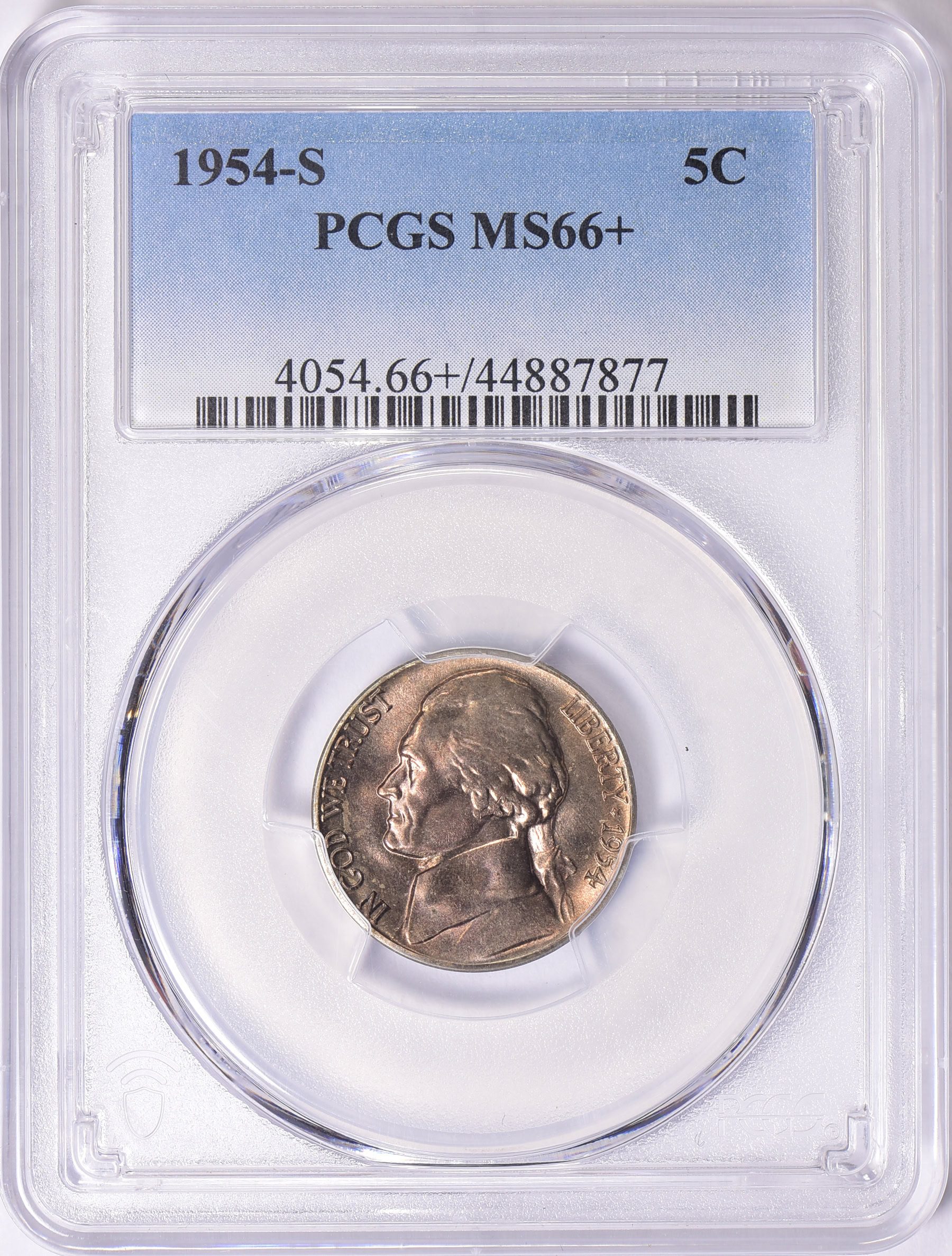 1954-S Jefferson Nickel PCGS MS-66+ (Item 1777122) | GreatCollections Coin Auctions