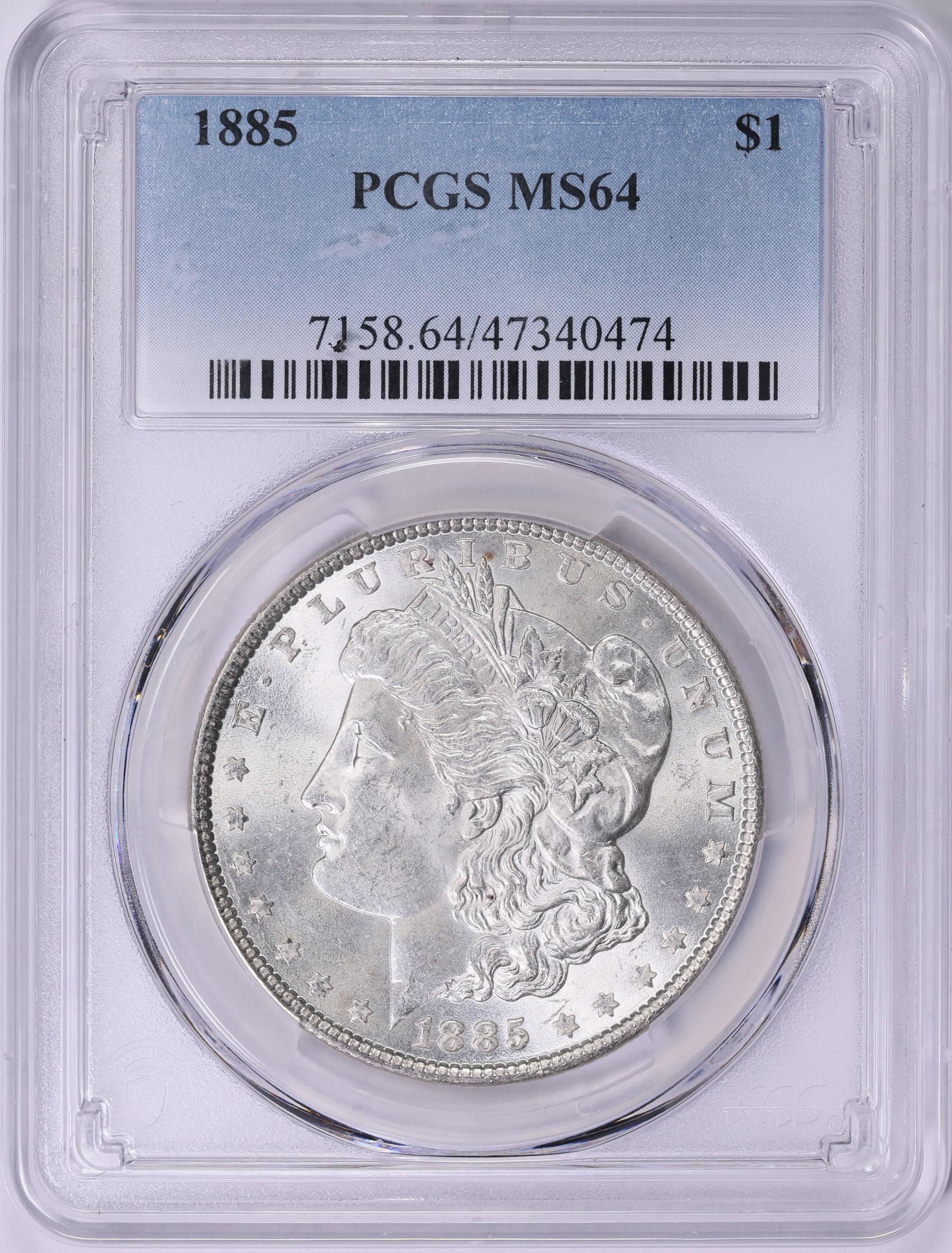 1885 Morgan Silver Dollar PCGS MS-64 (Item 1777250) | GreatCollections Coin Auctions