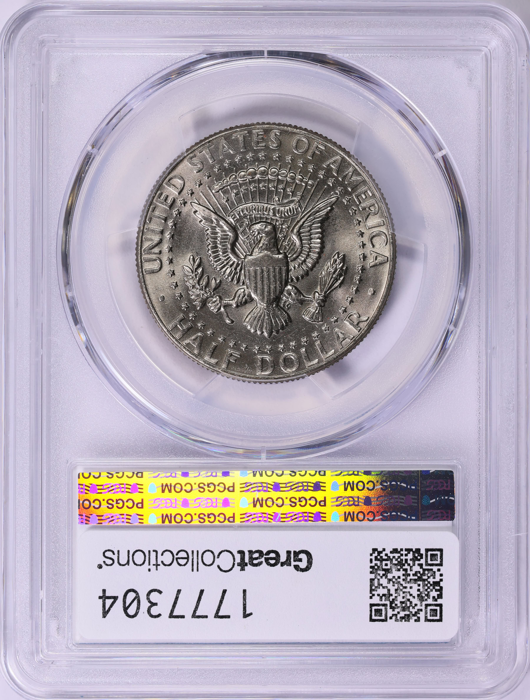 1985-P Kennedy Half Dollar PCGS MS-66 (Item 1777304) | GreatCollections ...