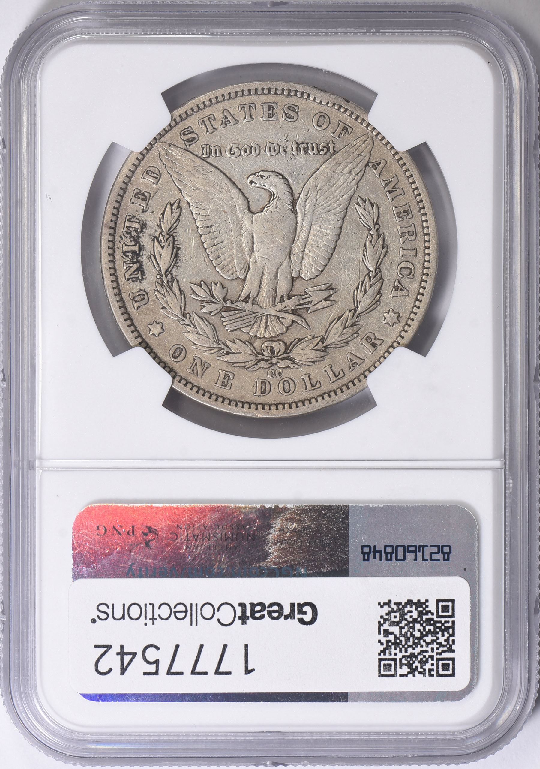 1893-CC Morgan Silver Dollar NGC F-12 (Item 1777542) | GreatCollections Coin Auctions