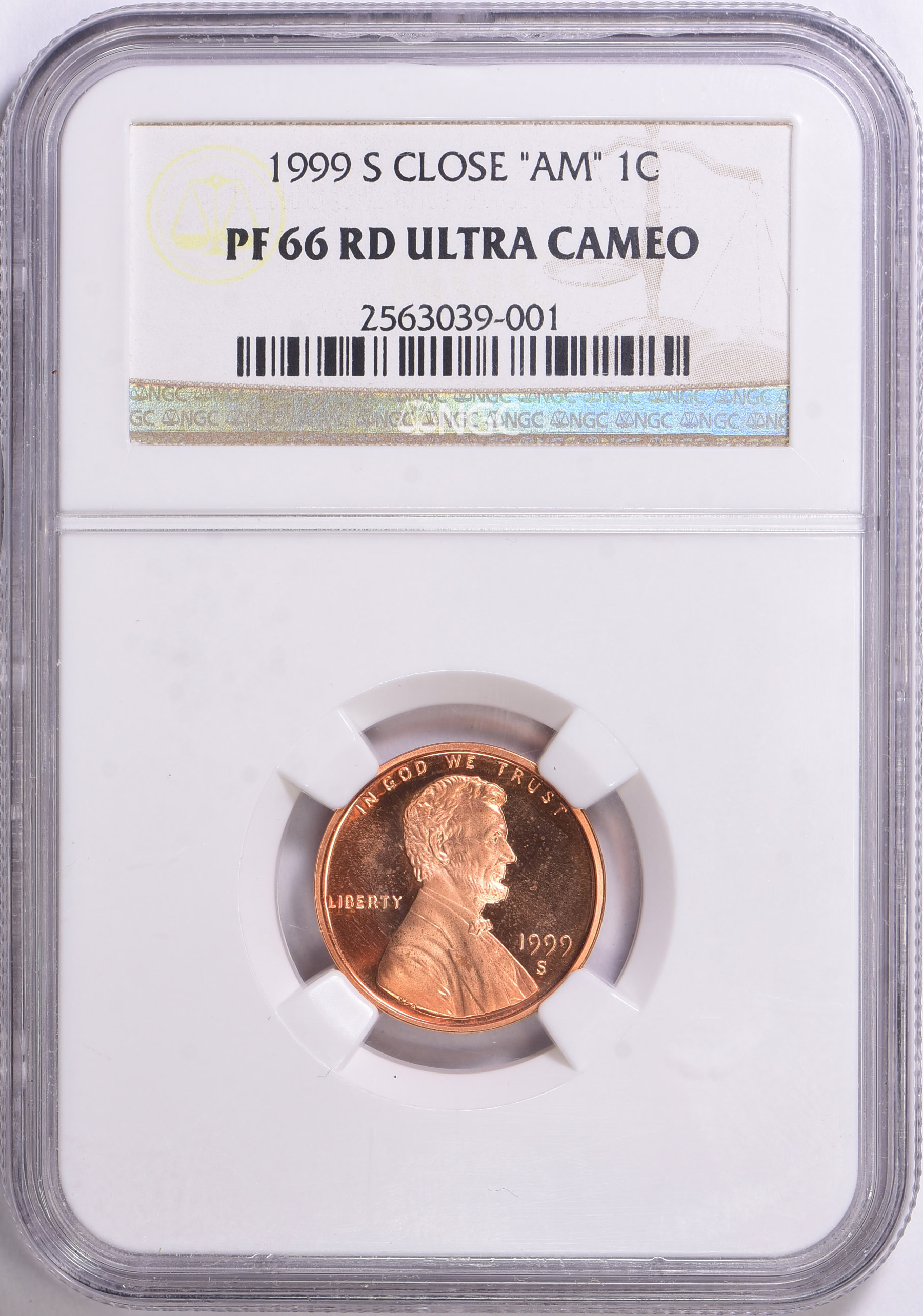 1999-S Lincoln Cent Close AM NGC Proof-66 UC (Item 1777549 ...