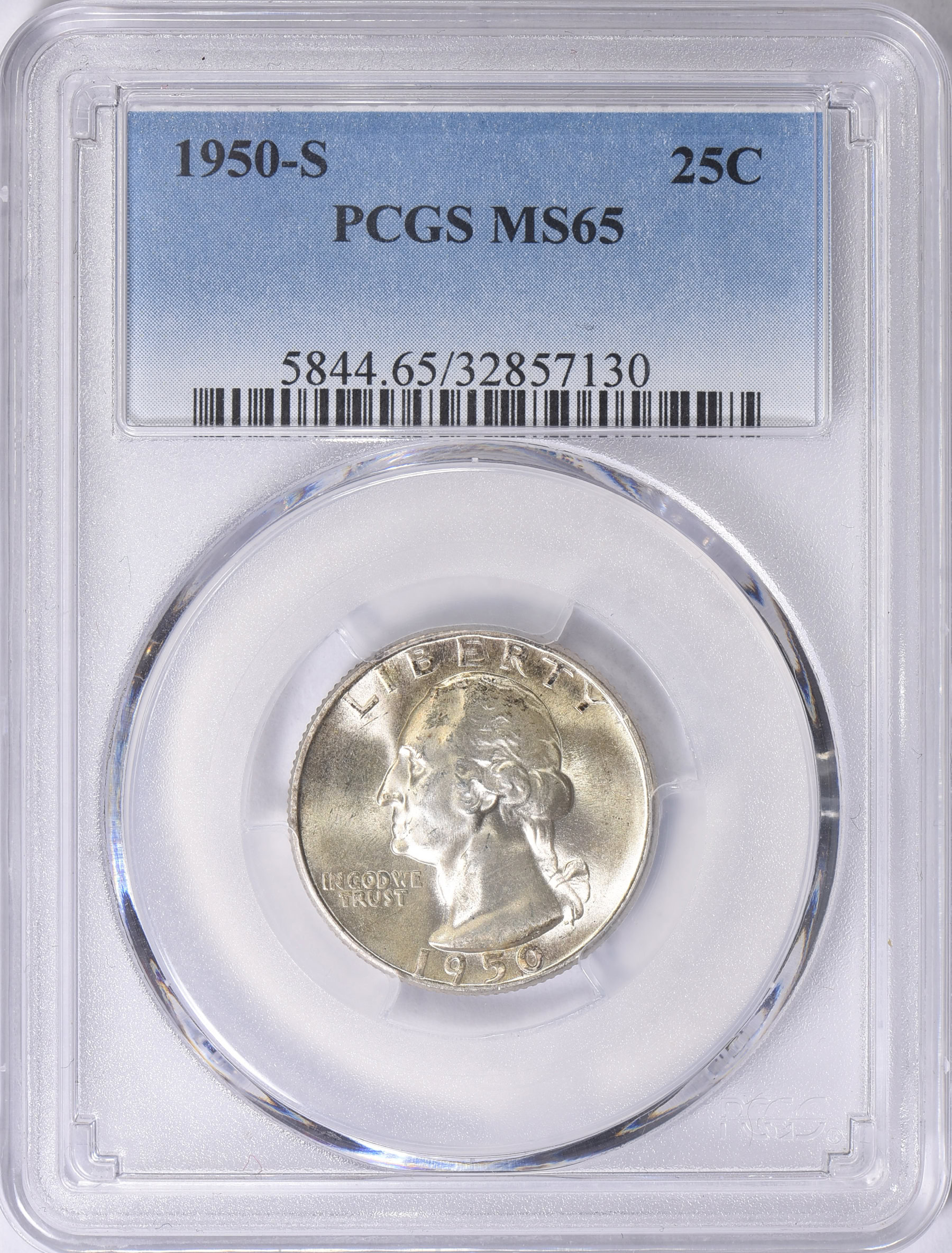 1950-S Washington Quarter PCGS MS-65 (Item 1777917) | GreatCollections ...