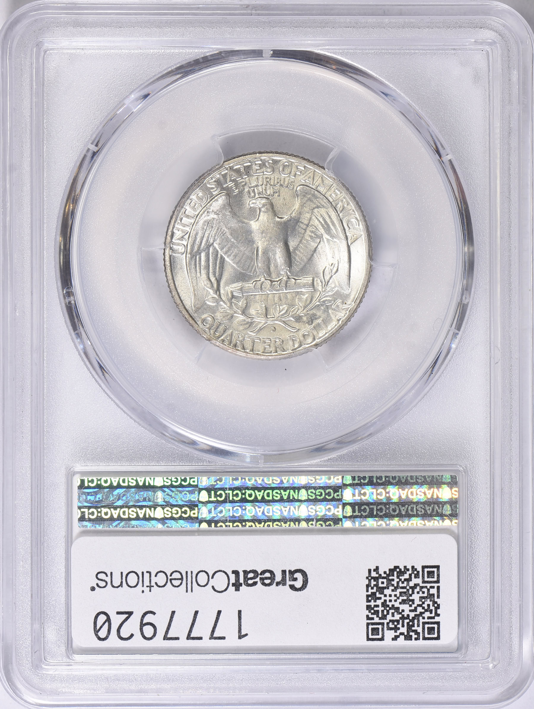 1951-D Washington Quarter PCGS MS-66 (Item 1777920) | GreatCollections Coin Auctions